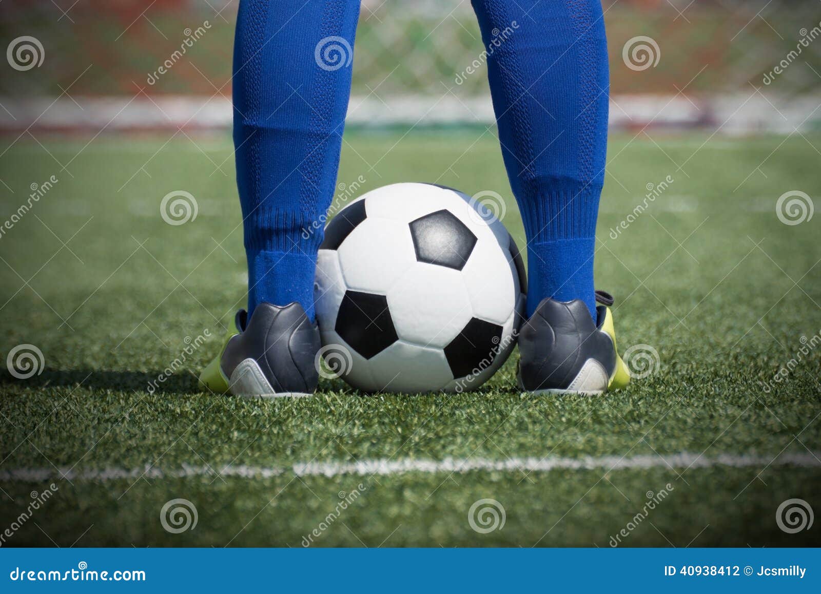 Soccer Player S Feet on the Ball Stock Photo - Image of outside, kick ...