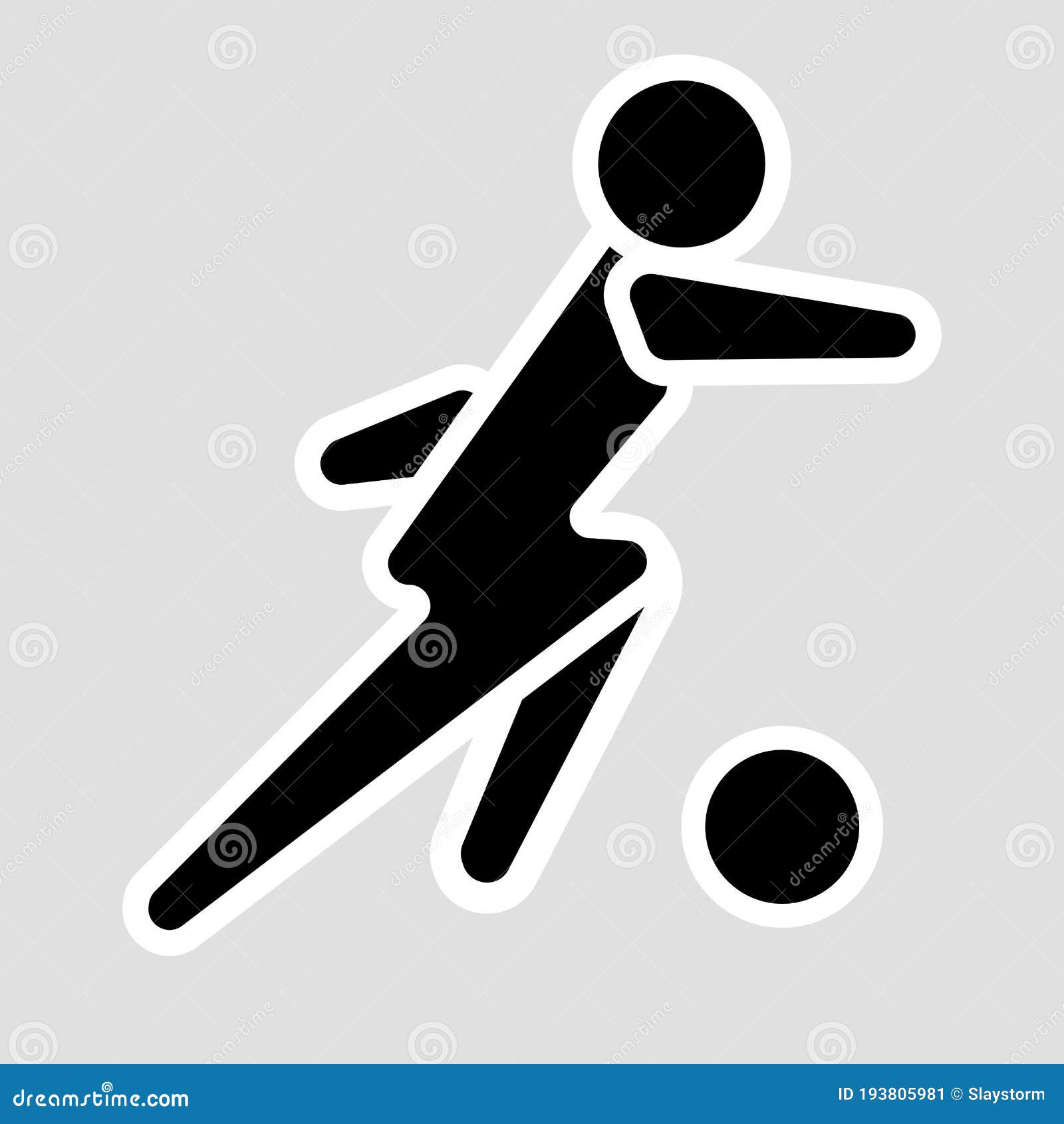Soccer Player Solid Vector Icon. Flat Design Stock Vector ...