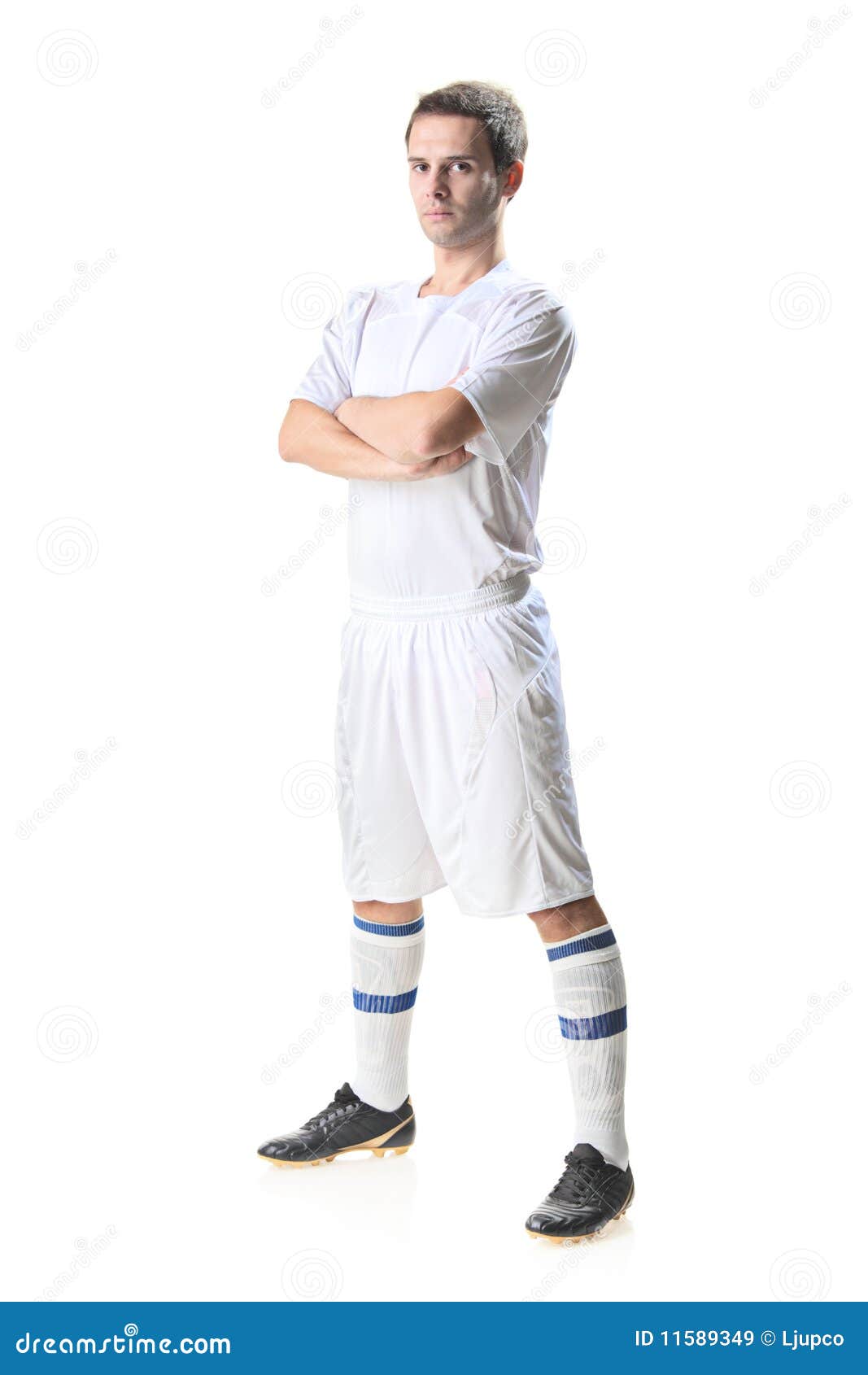Soccer player standing stock image. Image of soccer, sporty - 11589349