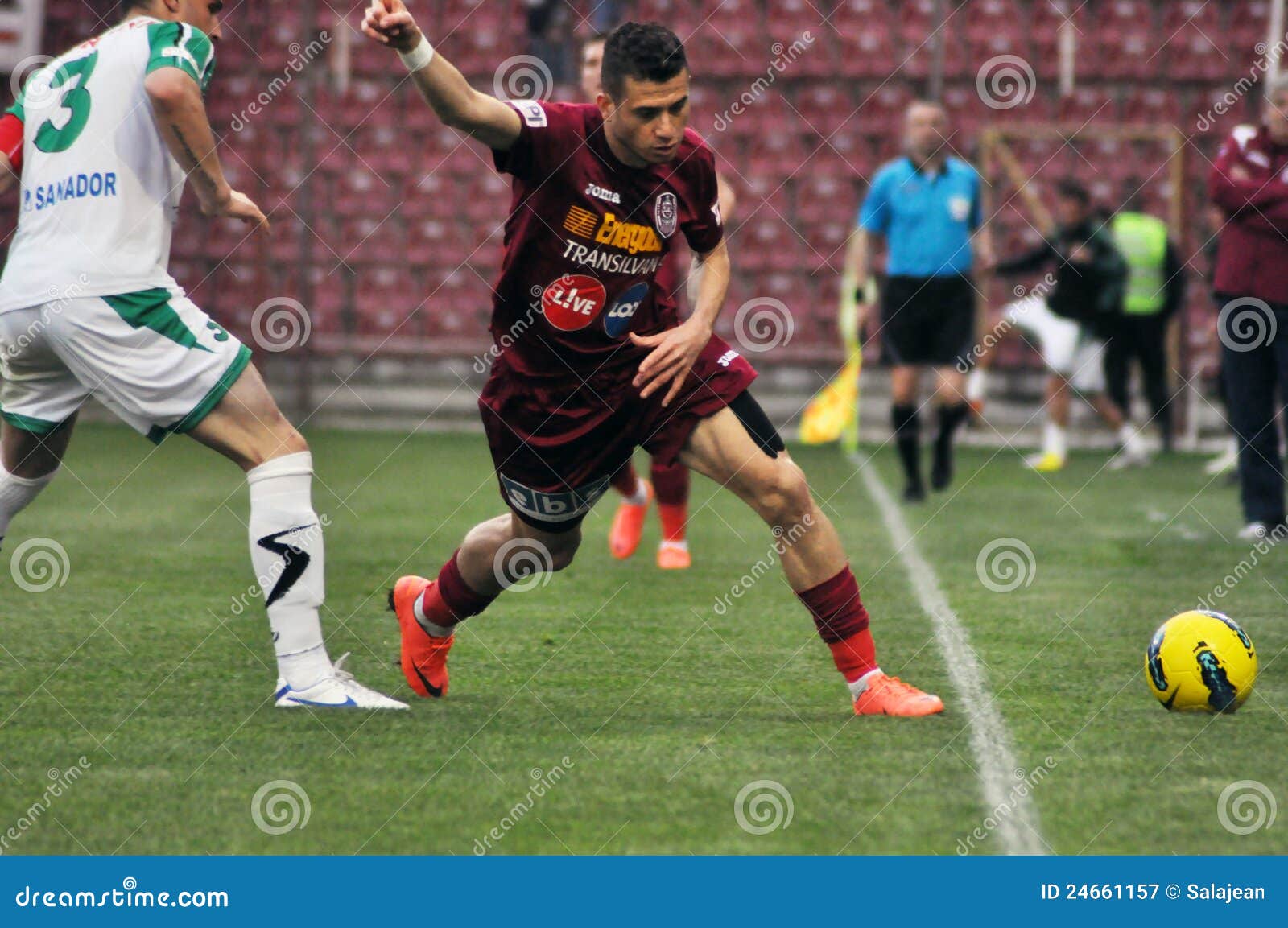 Soccer players in action editorial photography. Image of carlos - 24661157