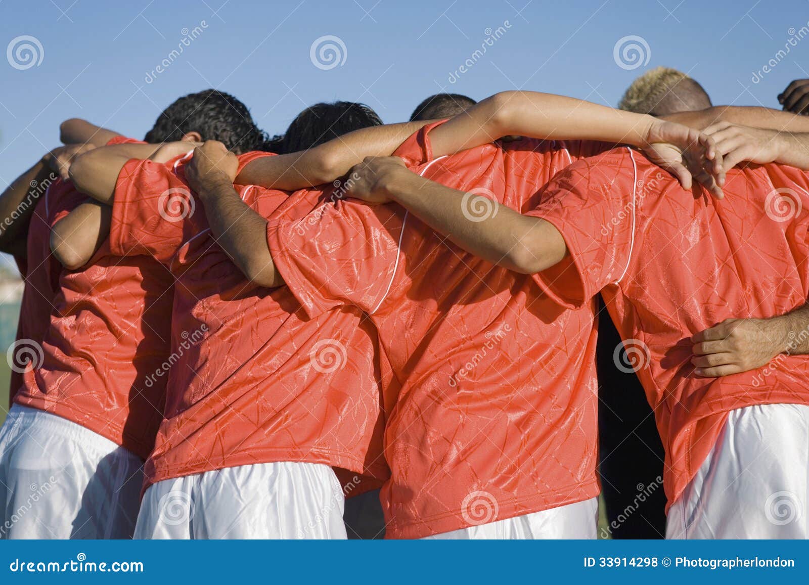 Soccer Players Discussing Strategy Stock Photo - Image of competitive ...