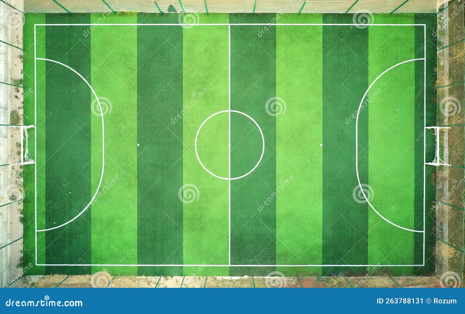 Soccer playground aerial stock image. Image of corner - 263788131