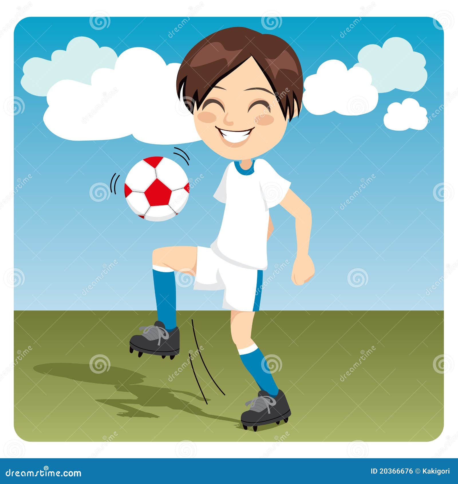 Soccer Practice stock vector. Illustration of socks, person - 20366676
