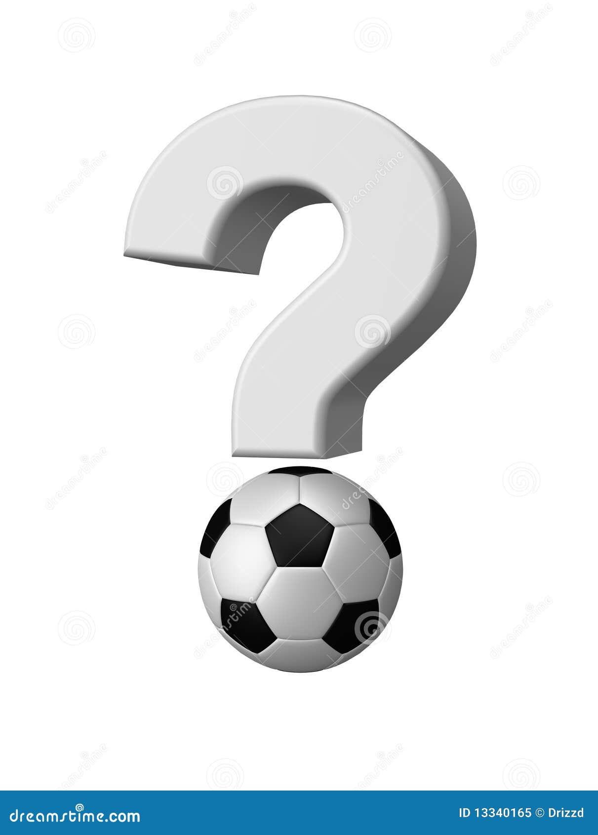 Soccer question mark stock illustration. Illustration of help - 13340165