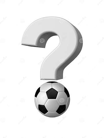 Soccer question mark stock illustration. Illustration of help - 13340165