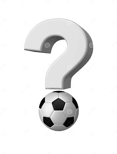 Soccer question mark stock illustration. Illustration of help - 13340165