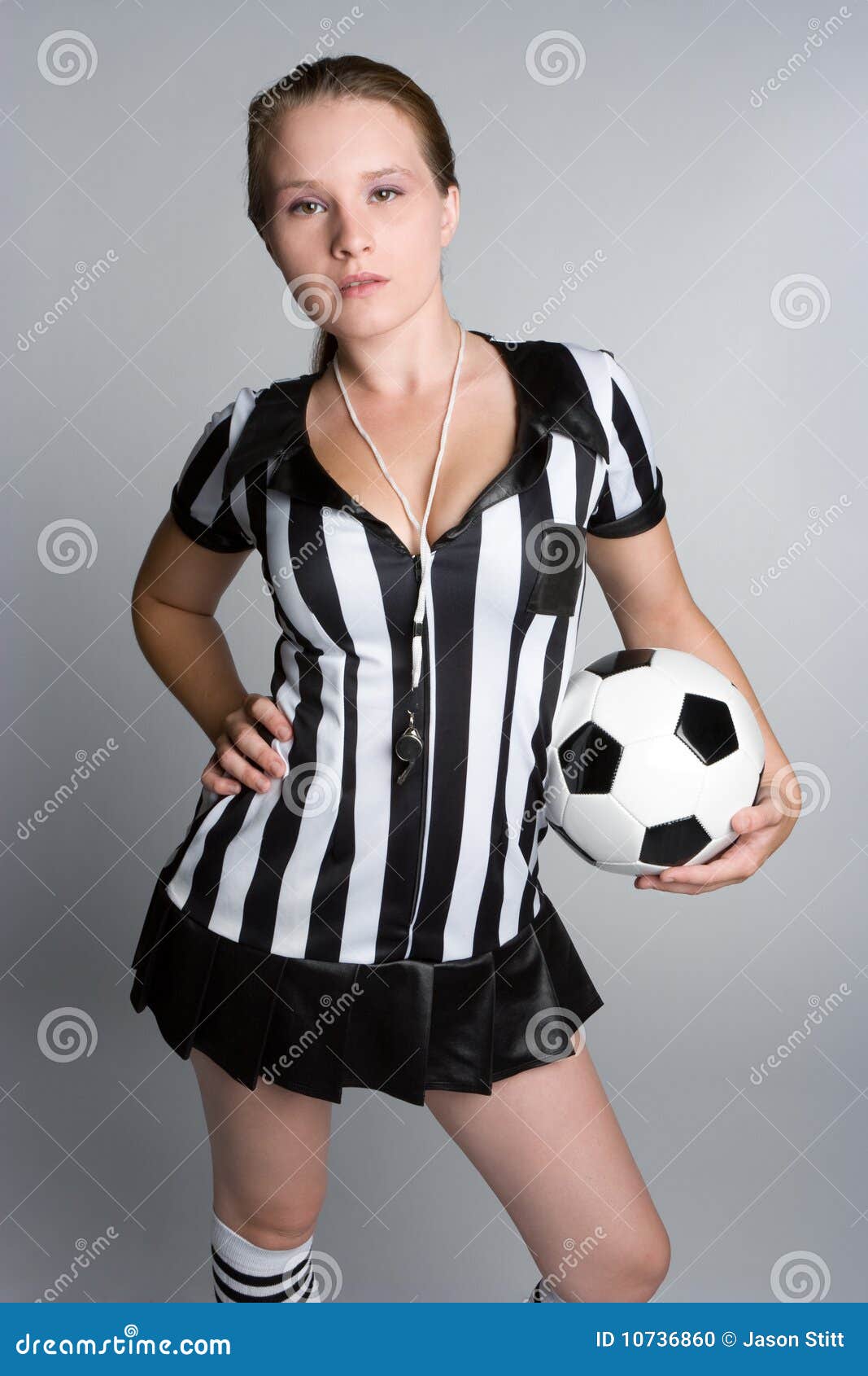 Soccer Referee stock photo. Image of outfit, whistle - 10736860