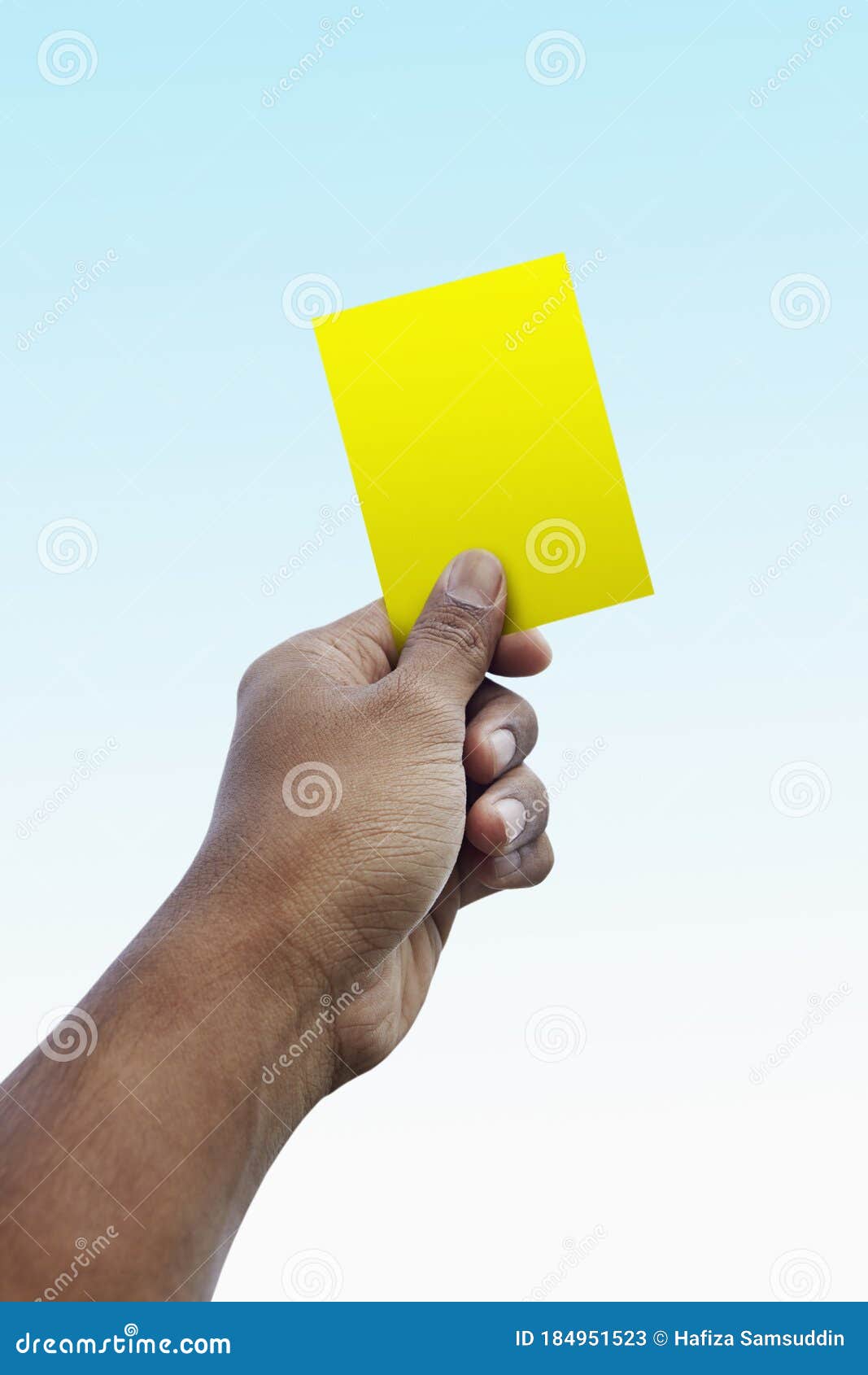 Soccer Referee Giving Yellow Card Stock Image - Image of penalty, hold ...