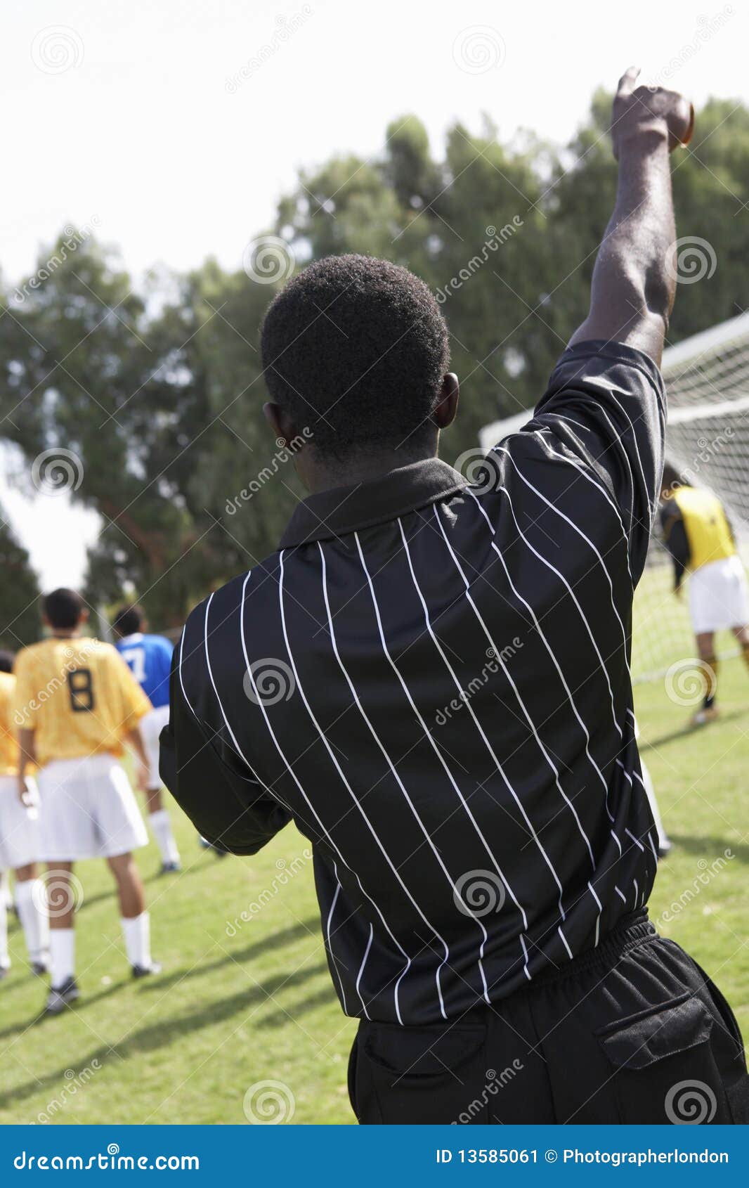 Soccer referee pointing stock image. Image of soccer - 13585061