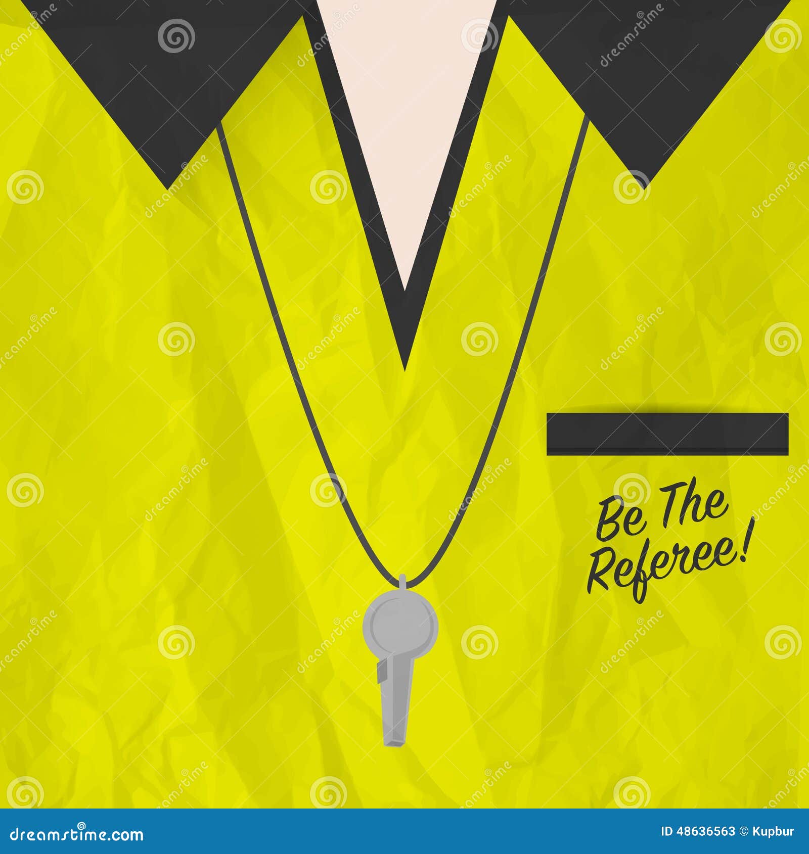 Soccer referee stock vector. Illustration of cloth, umpire - 48636563