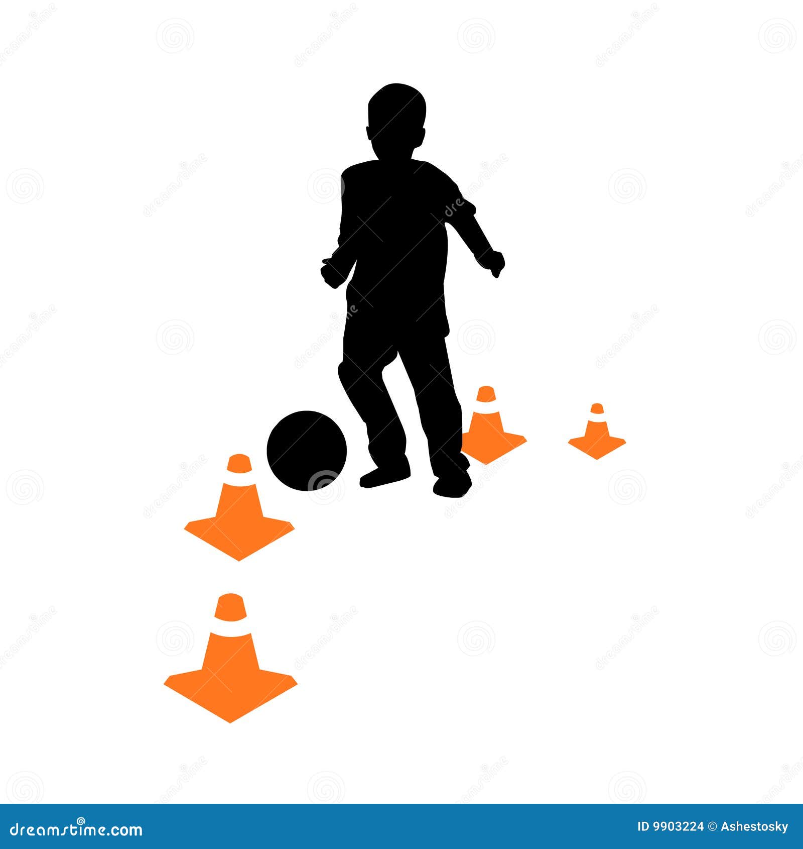 Soccer School For Kids Vector | CartoonDealer.com #9903224