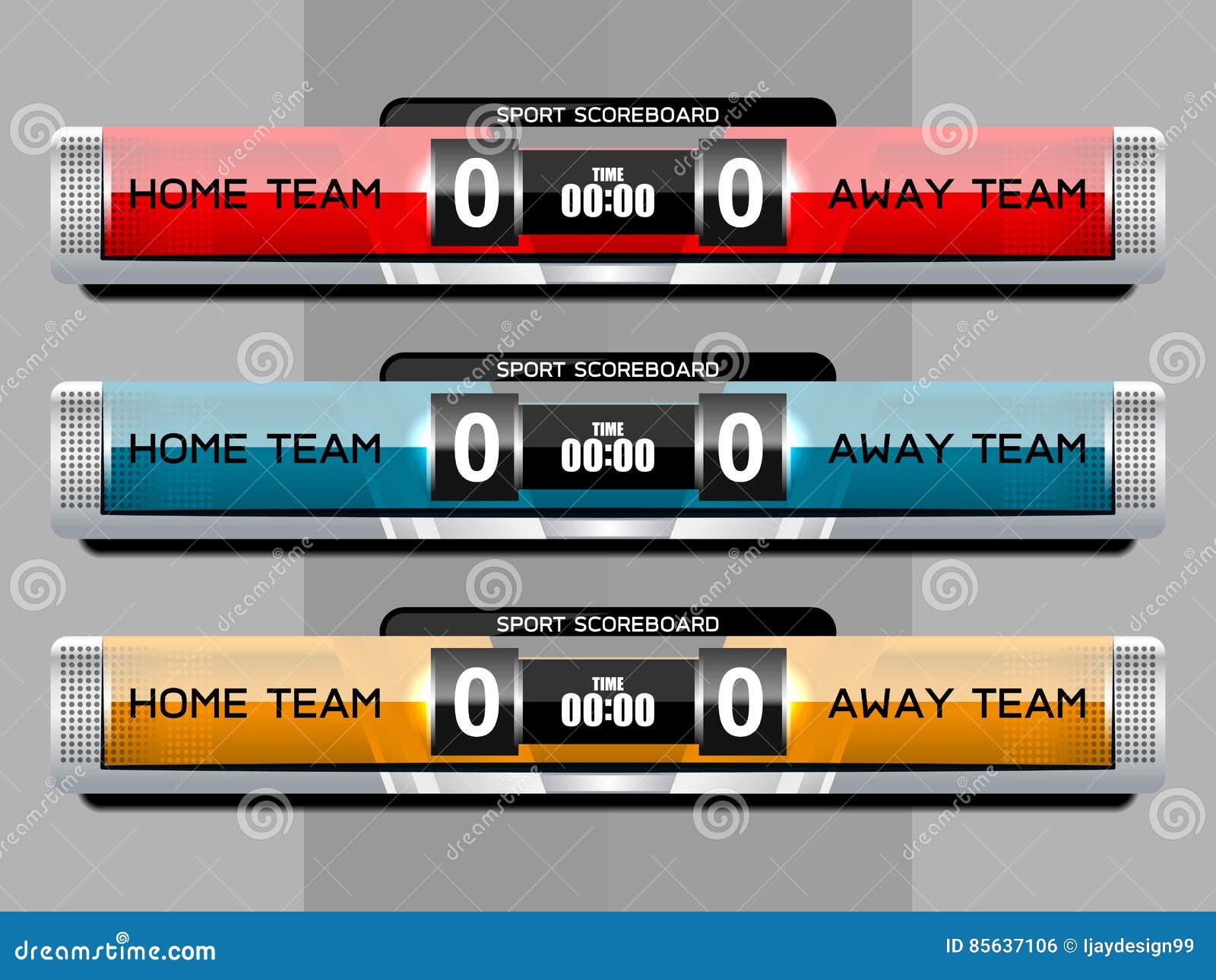 Soccer Score Broadcast Graphics Stock Vector - Illustration of league ...