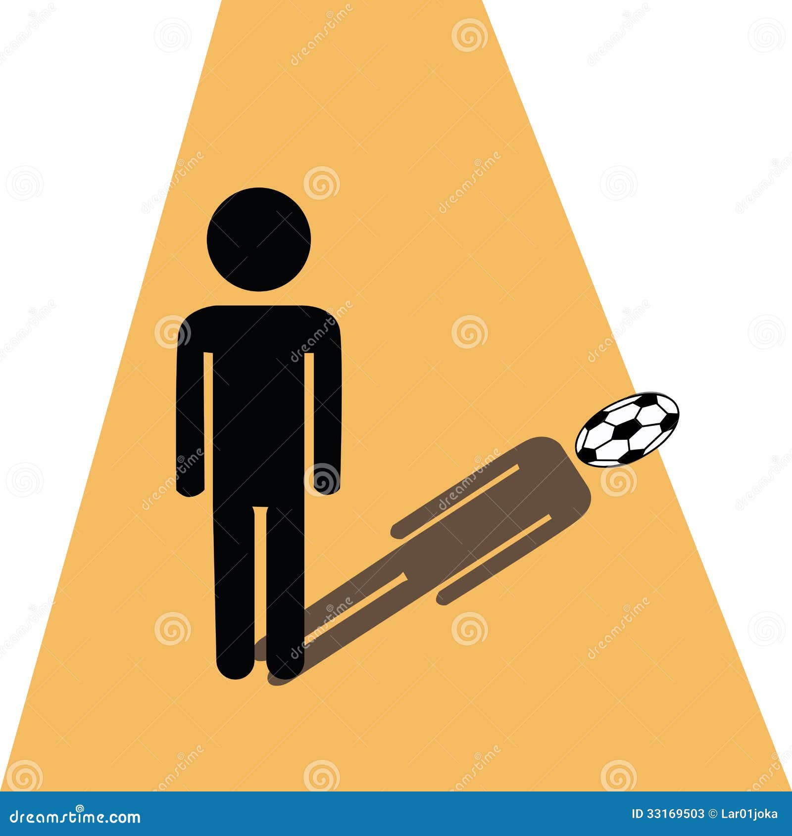 Soccer shadow stock vector. Illustration of creative - 33169503