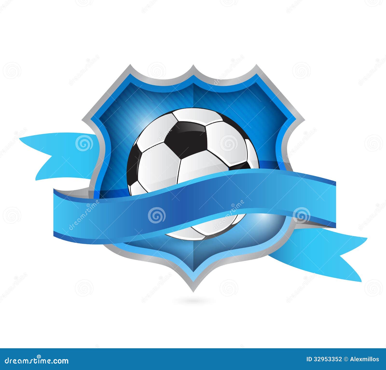 Soccer Shield Seal Illustration Design Stock Vector - Illustration of ...