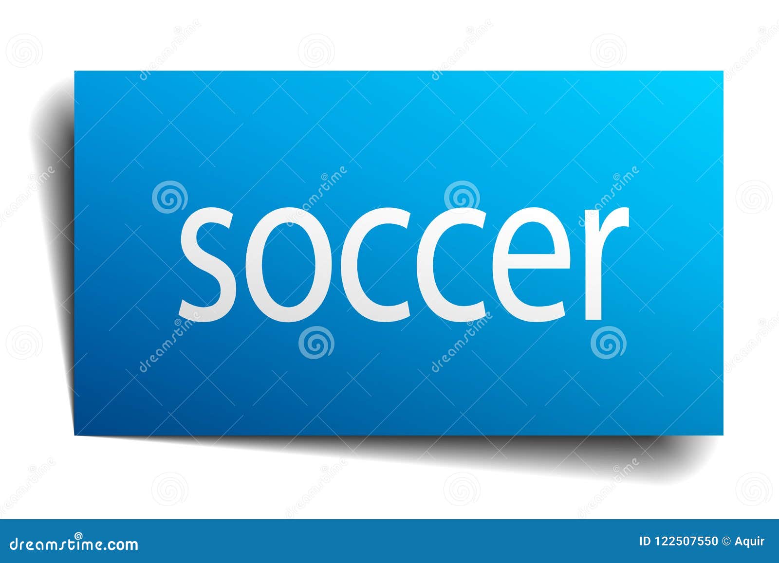 Soccer sign stock vector. Illustration of sign, sticker - 122507550