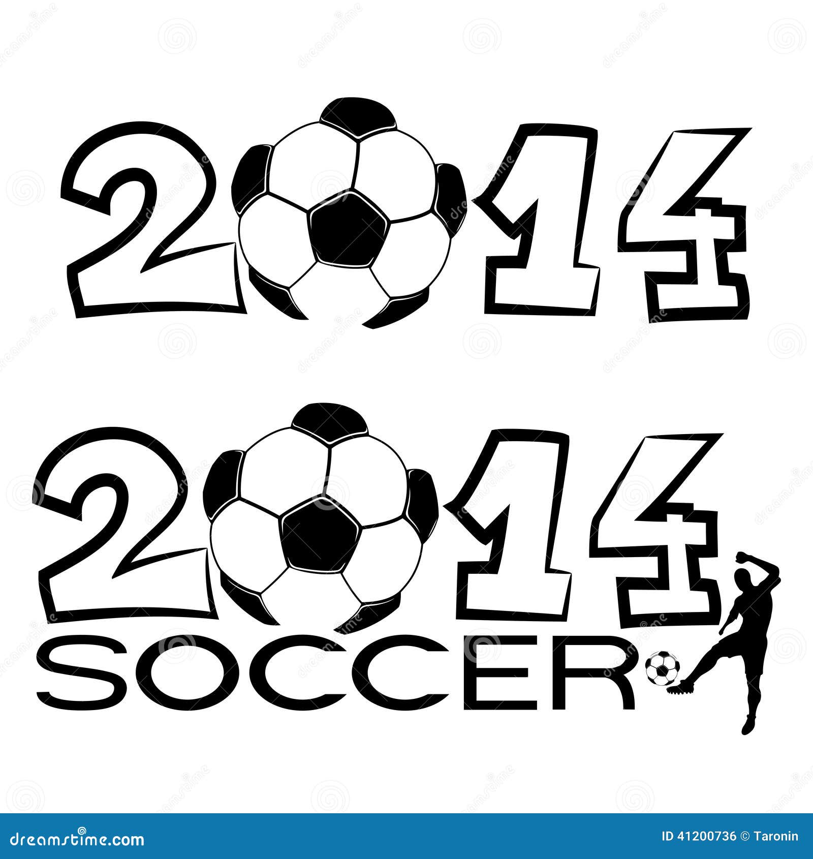 Soccer signs. stock vector. Illustration of footballer - 41200736