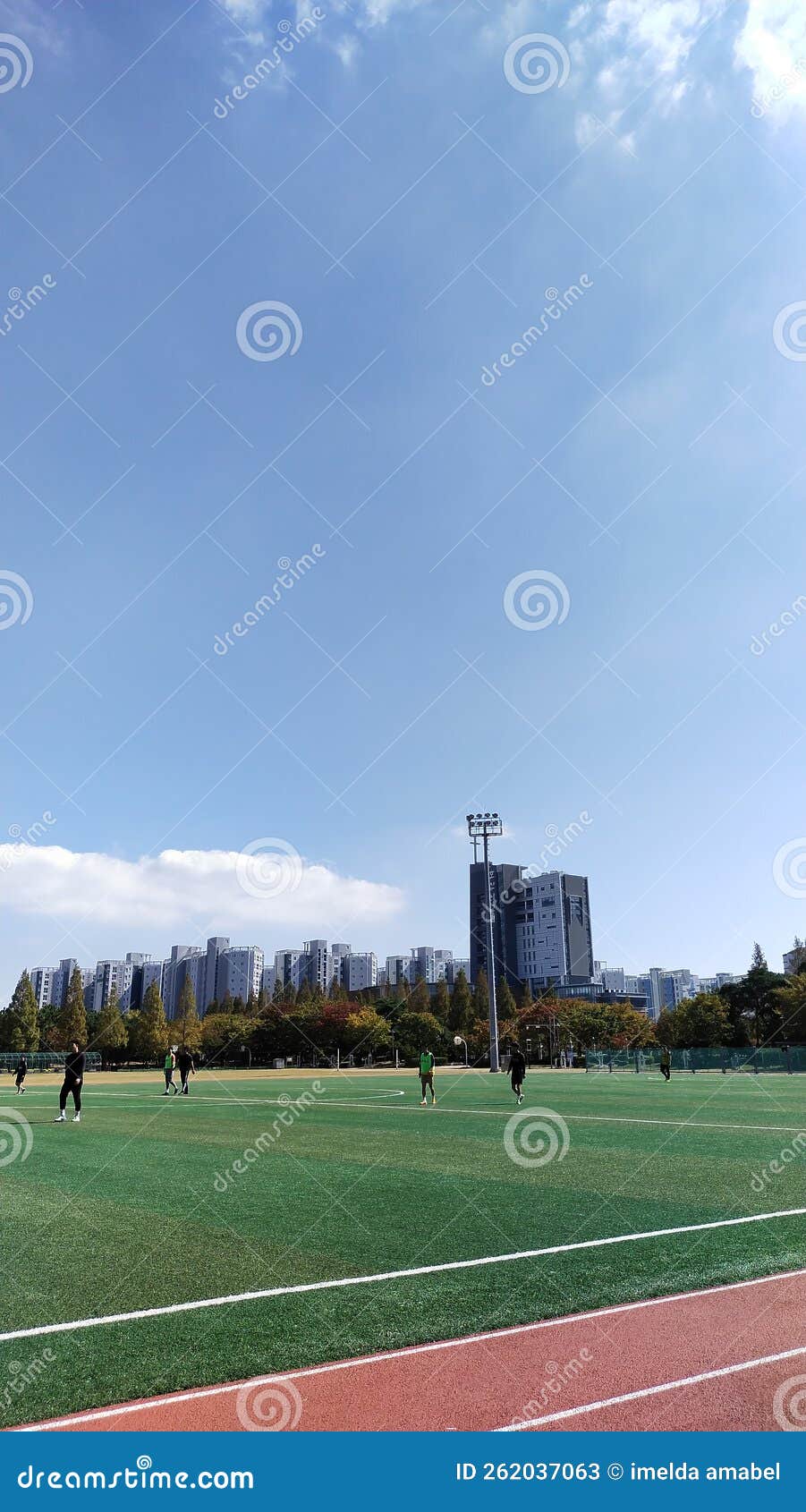 Soccer and sky stock image. Image of cloud, soccer, blue - 262037063