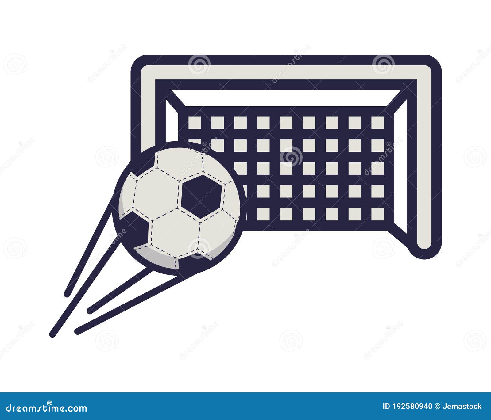 Soccer Sport Balloon with Arch Goal Stock Vector - Illustration of ...