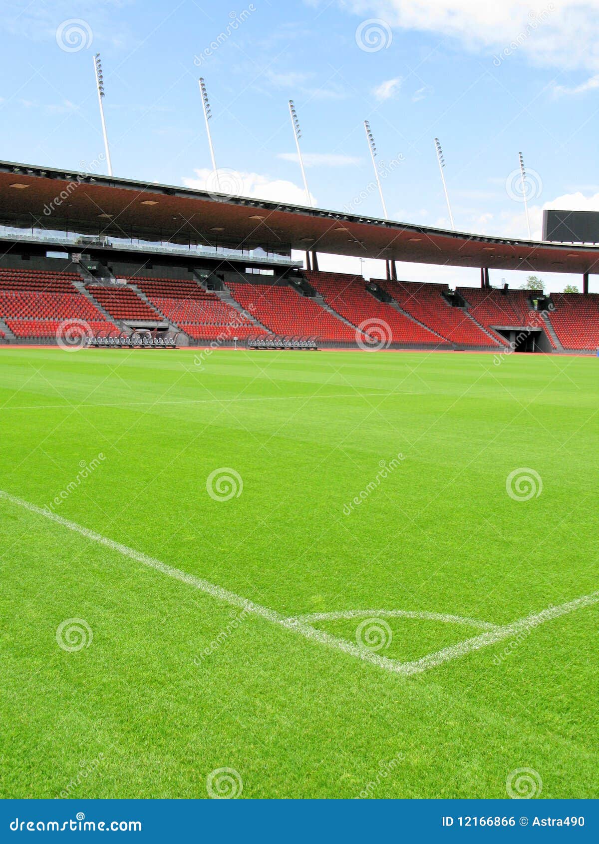 Soccer stadium stock photo. Image of green, corner, building - 12166866