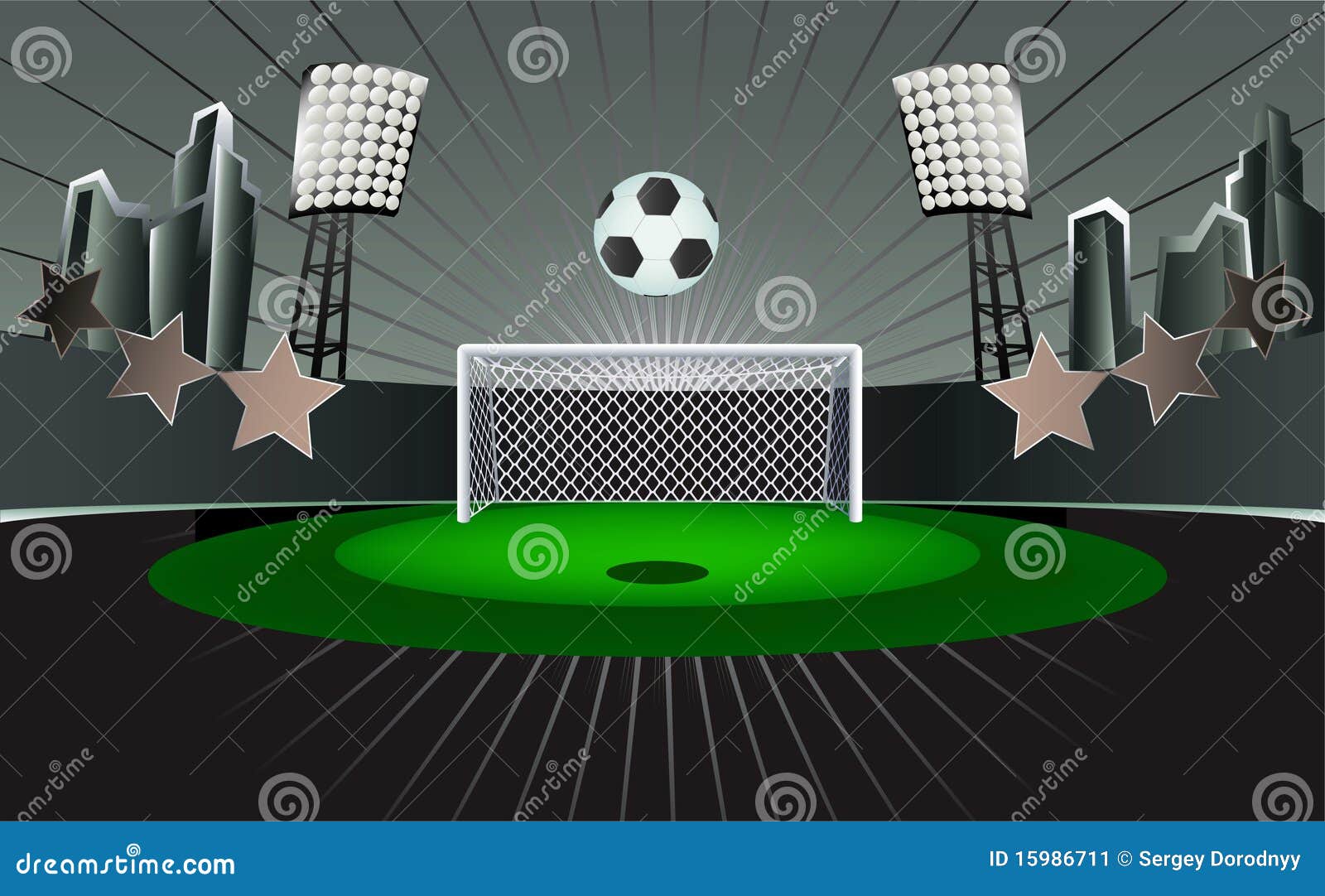 Soccer stadium abstract. stock vector. Illustration of field - 15986711