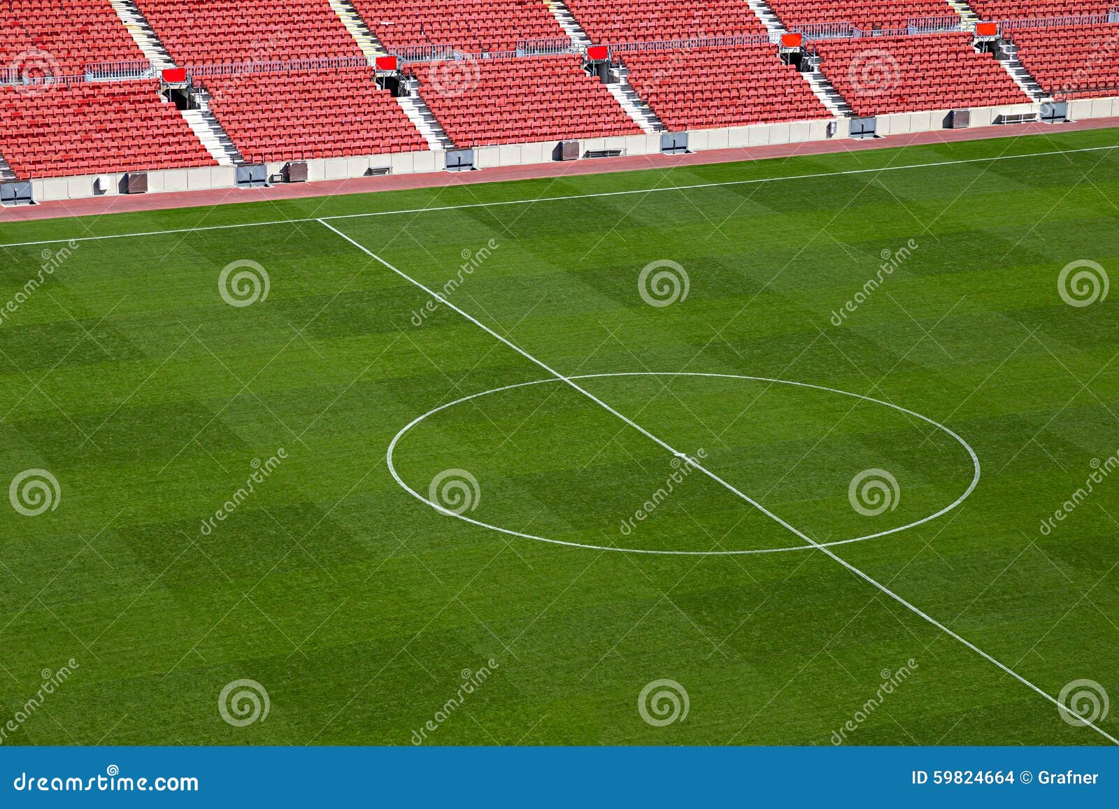 Soccer stadium stock photo. Image of leisure, grass, empty - 59824664