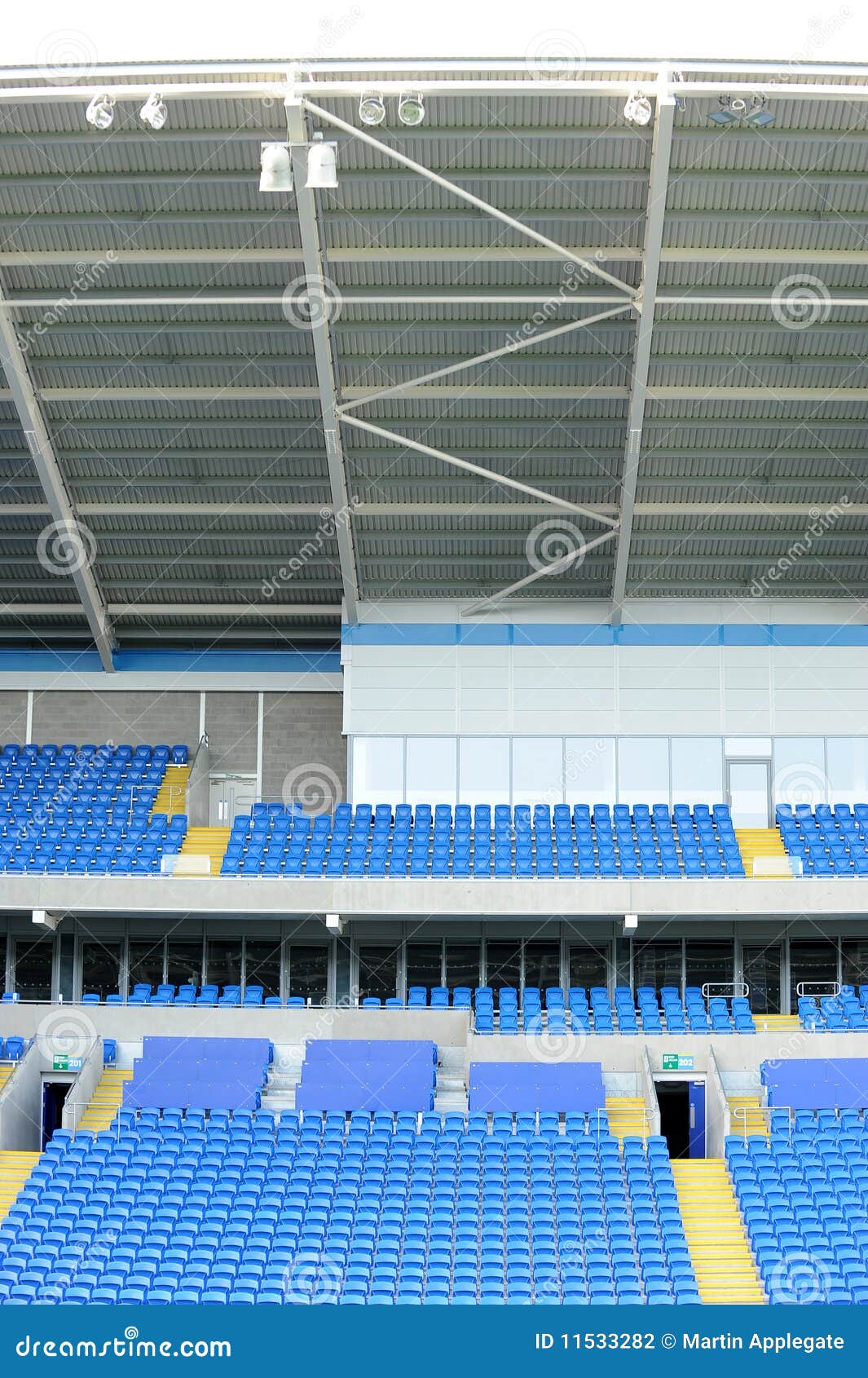 Soccer stadium interior stock photo. Image of banked - 11533282