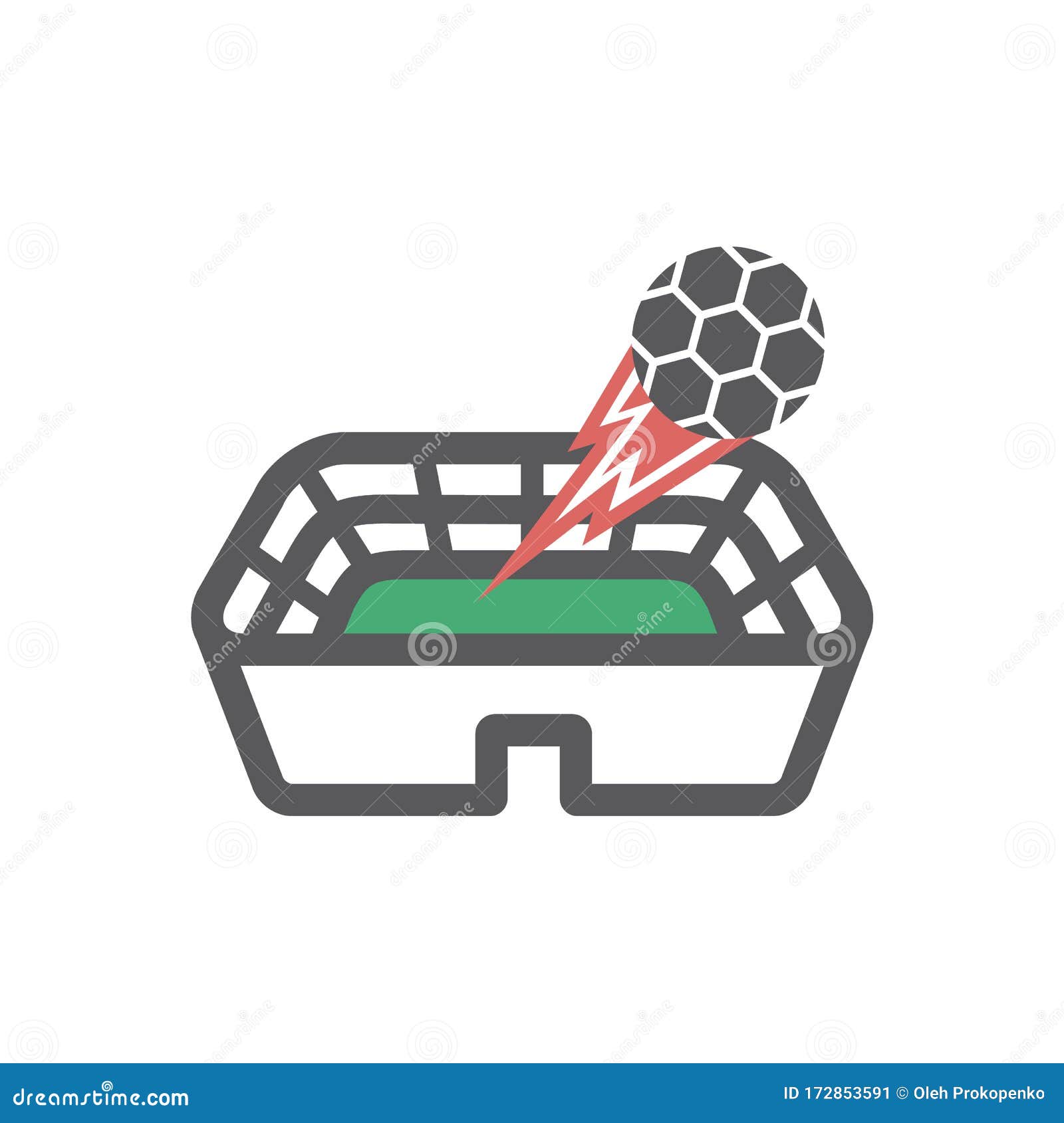 Soccer Stadium Vector Sign. Vector Signs for Web Graphics Stock Vector ...