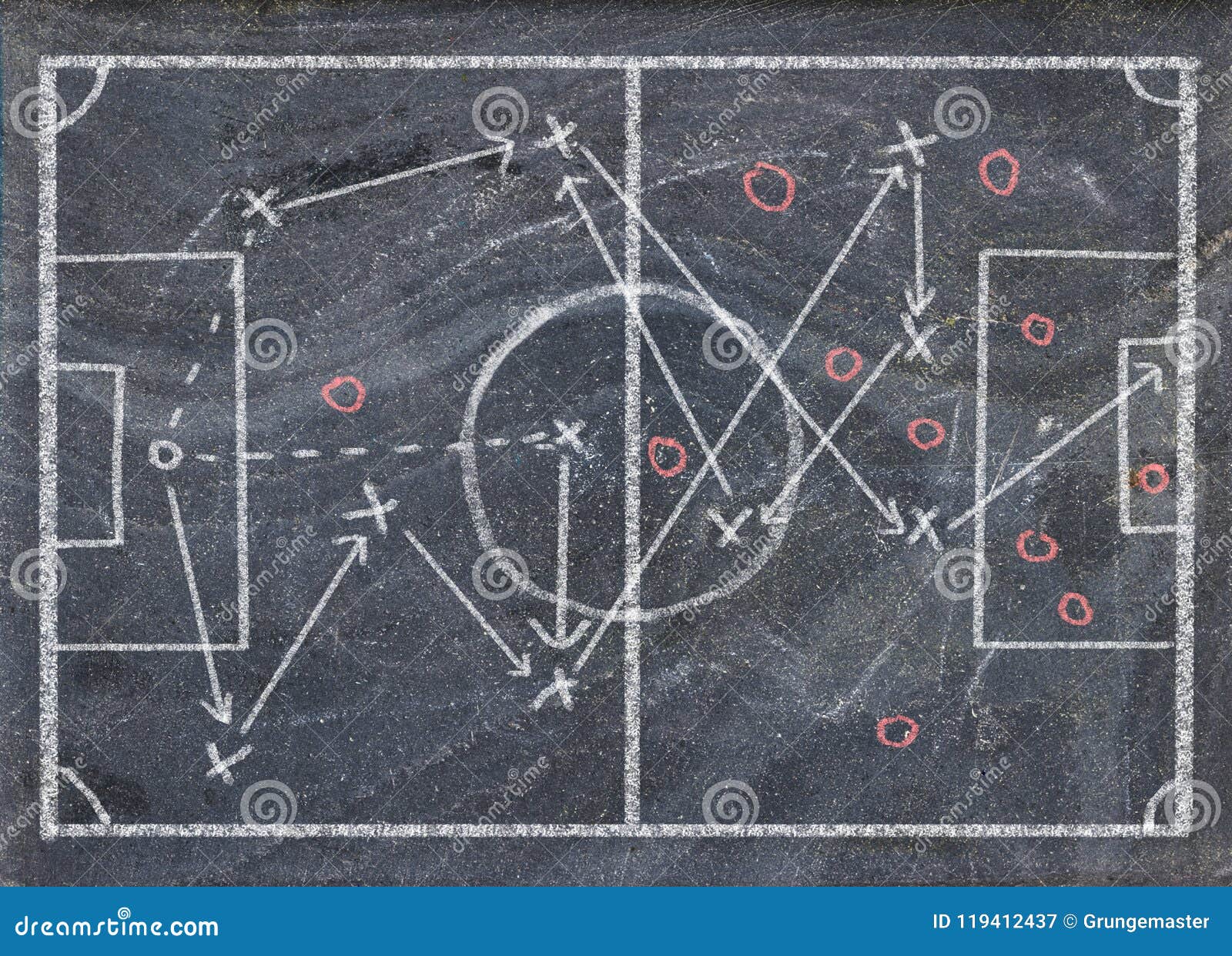 Soccer Strategy Diagram Stock Photo | CartoonDealer.com #24705612