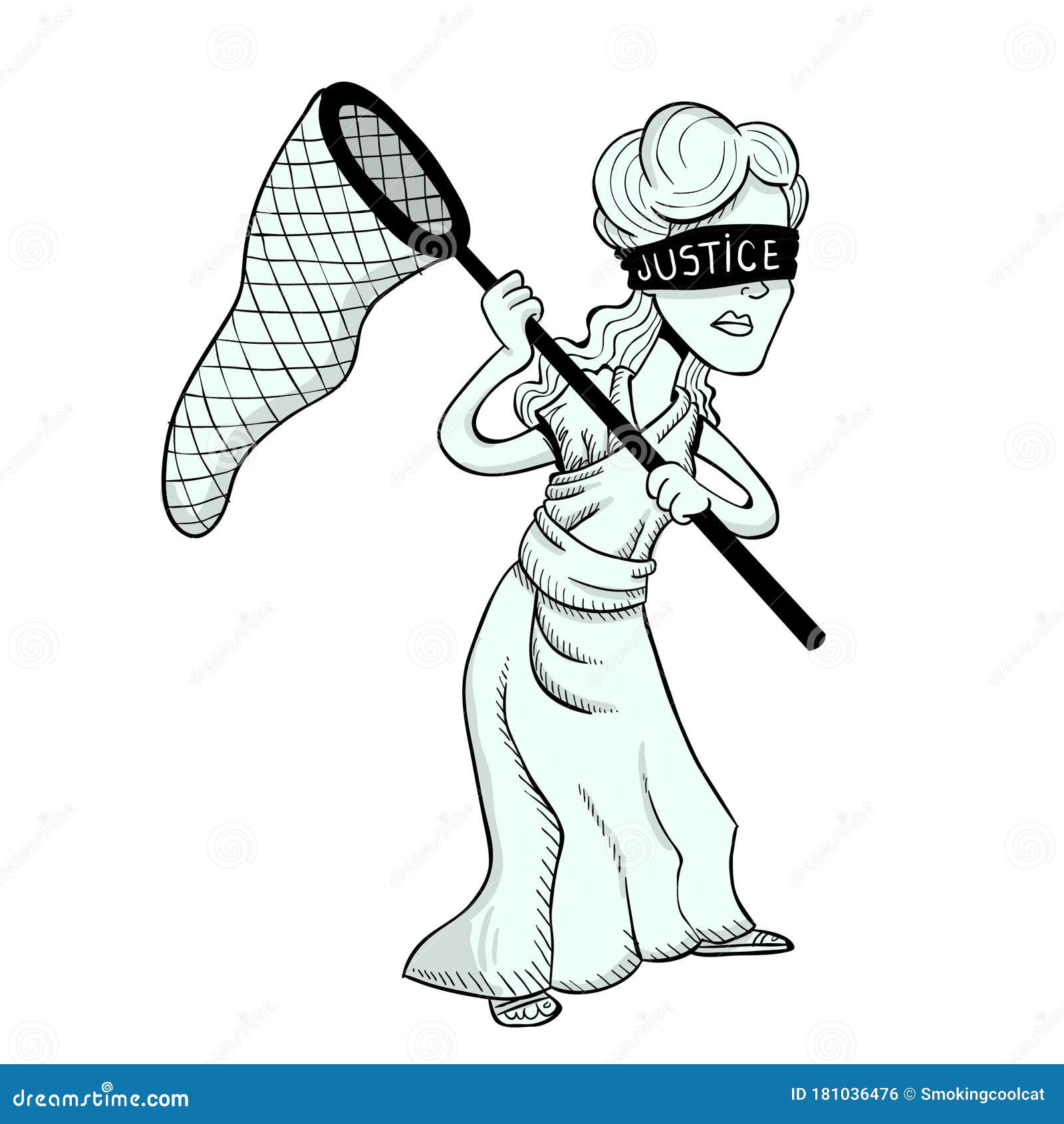 Blind Justice an Equality for All Stock Vector - Illustration of ...