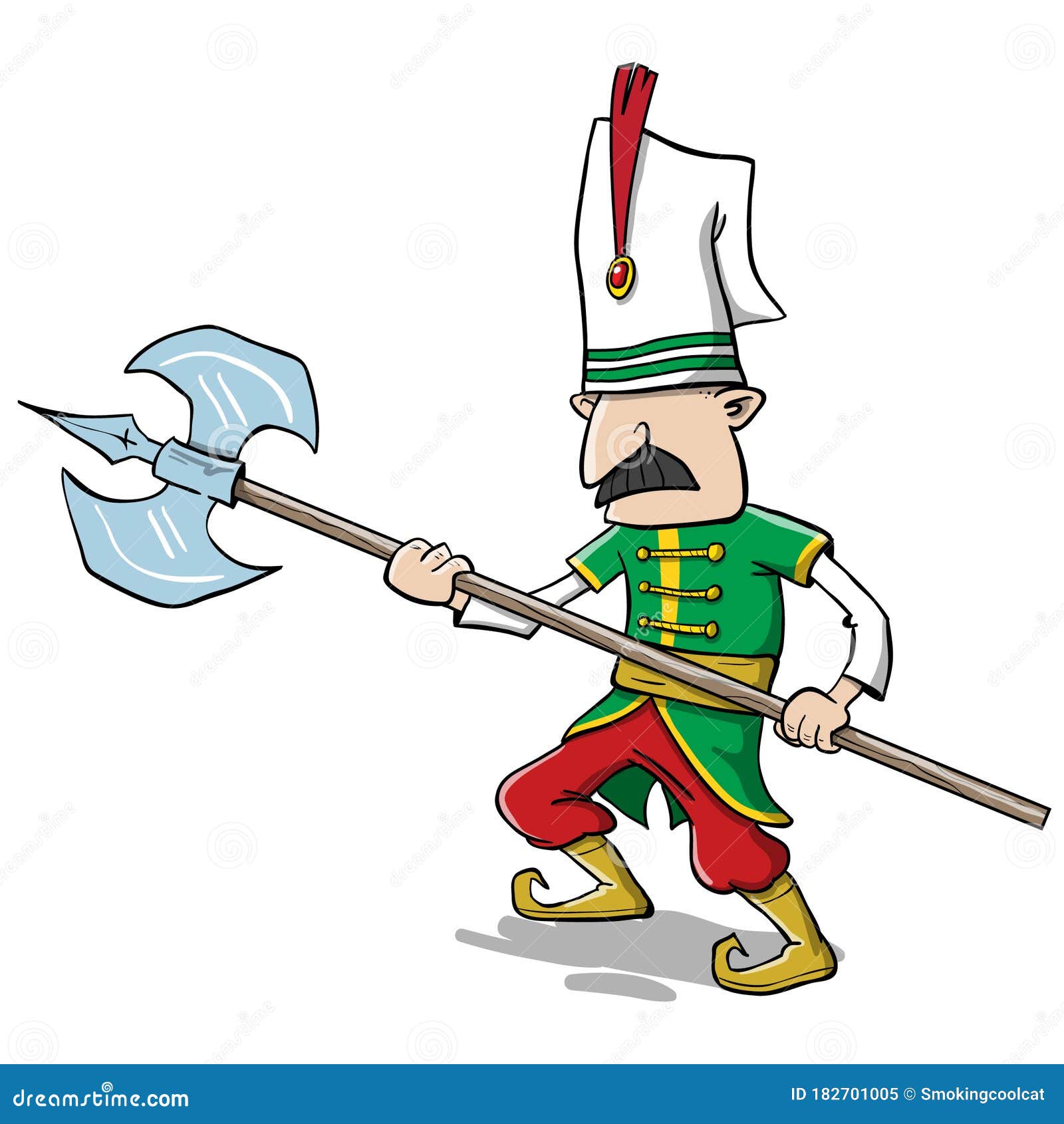 A Turkish Soldier Silhouette Cartoon Vector | CartoonDealer.com #68127967