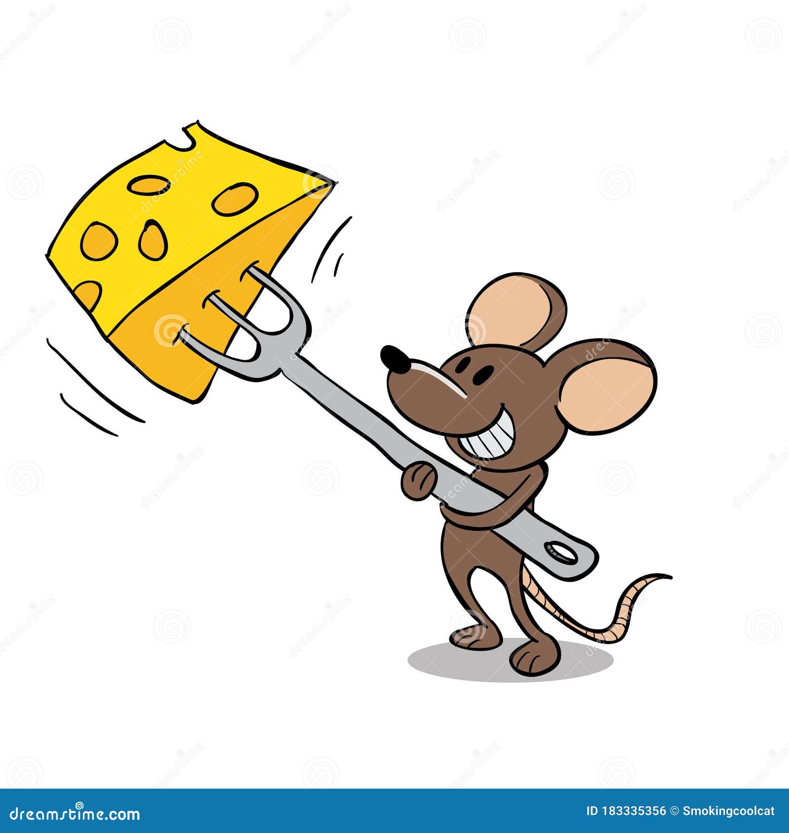 Small Mouse Sniffing And Eating Cheese Royalty-Free Stock Photo ...