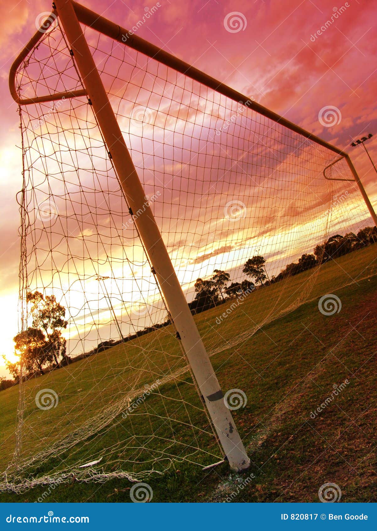 Soccer Sunset II stock image. Image of angle, game, outdoor - 820817
