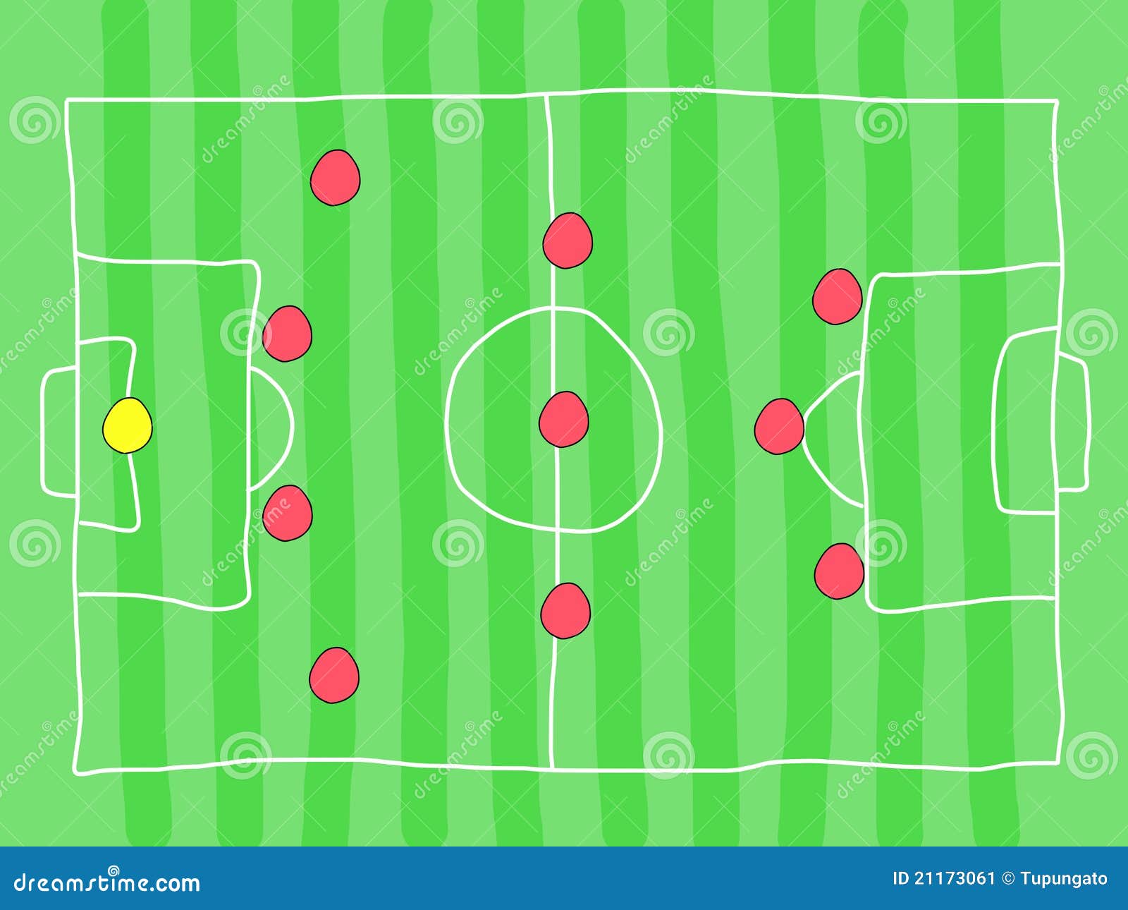 Soccer tactics stock vector. Illustration of doodle, instructions ...