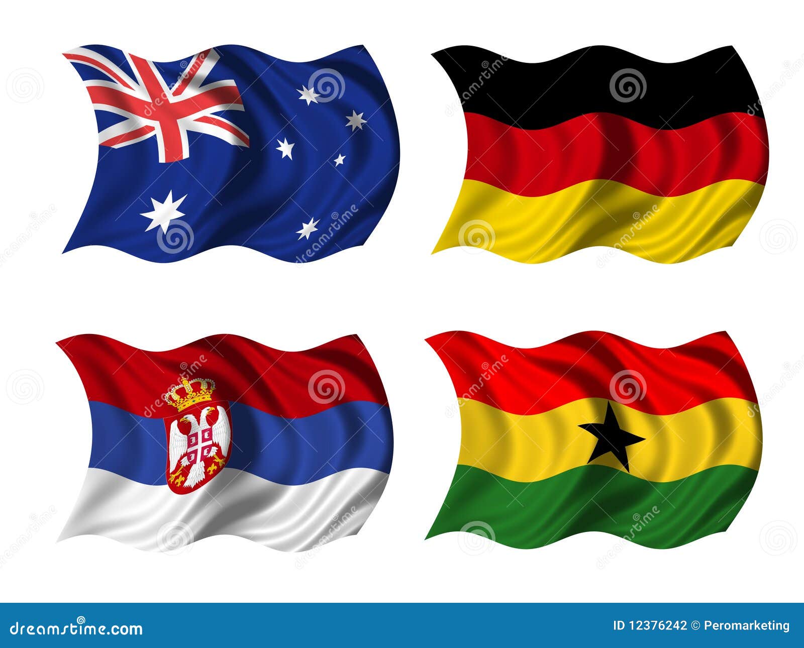 Soccer team flags group D stock illustration. Illustration of africa ...