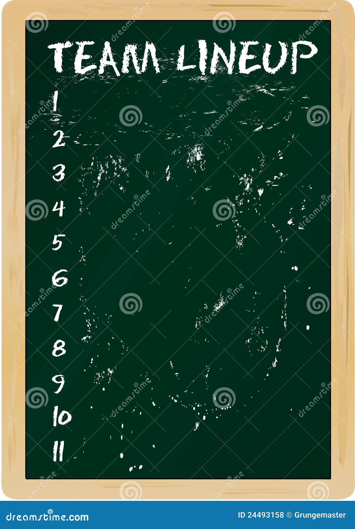 Soccer team lineup stock vector. Illustration of football - 24493158