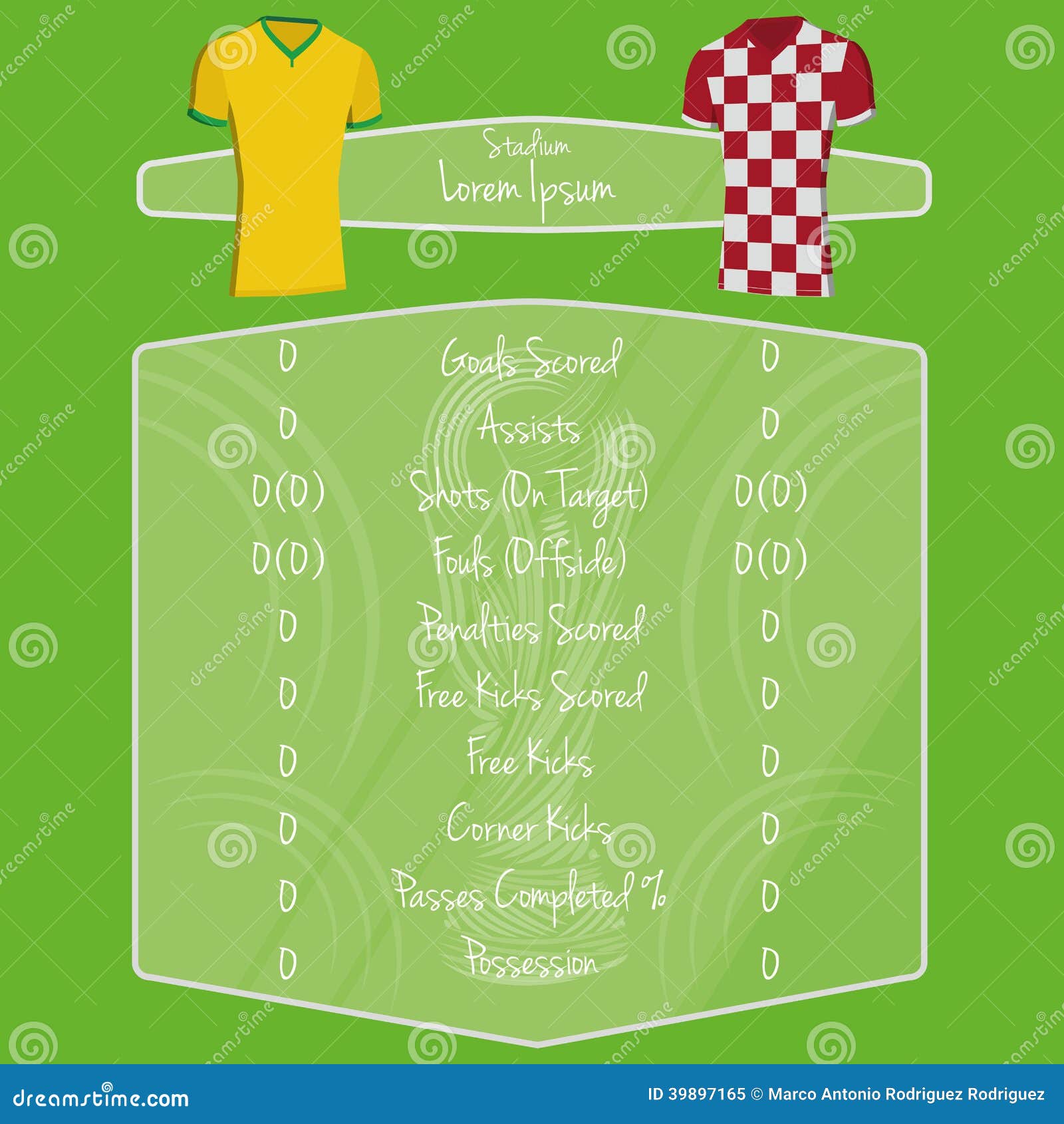 Soccer Team Player Charts Editable with Space for Text Stock ...
