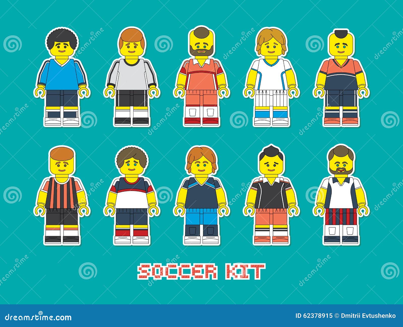Soccer team 1 editorial image. Illustration of clothing - 62378915
