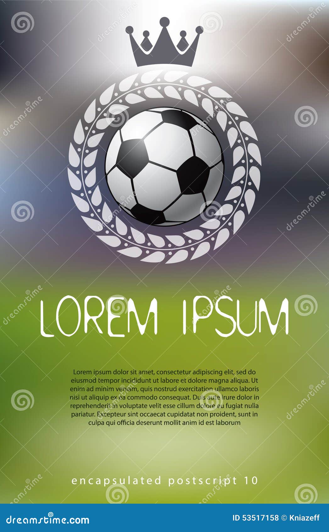 Soccer theme background stock vector. Illustration of field - 53517158