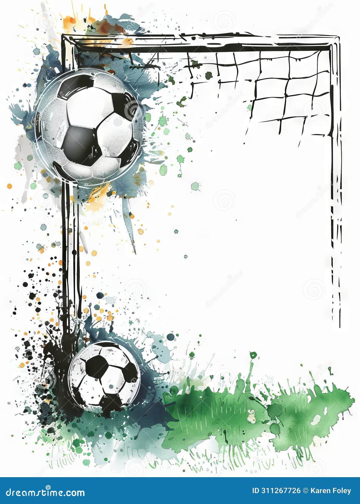 Soccer Background Graphics Template Stock Illustration - Illustration ...