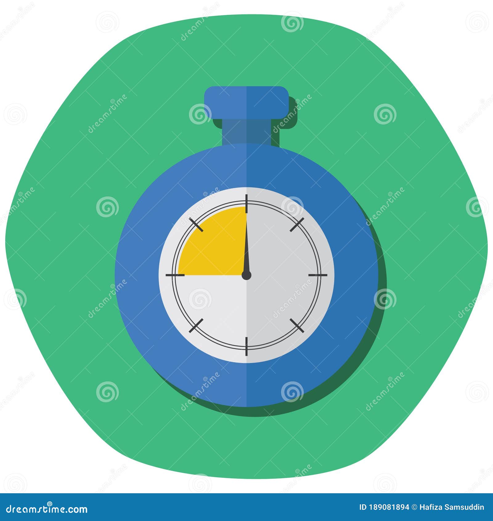 Soccer Timer. Vector Illustration Decorative Design Stock Vector ...