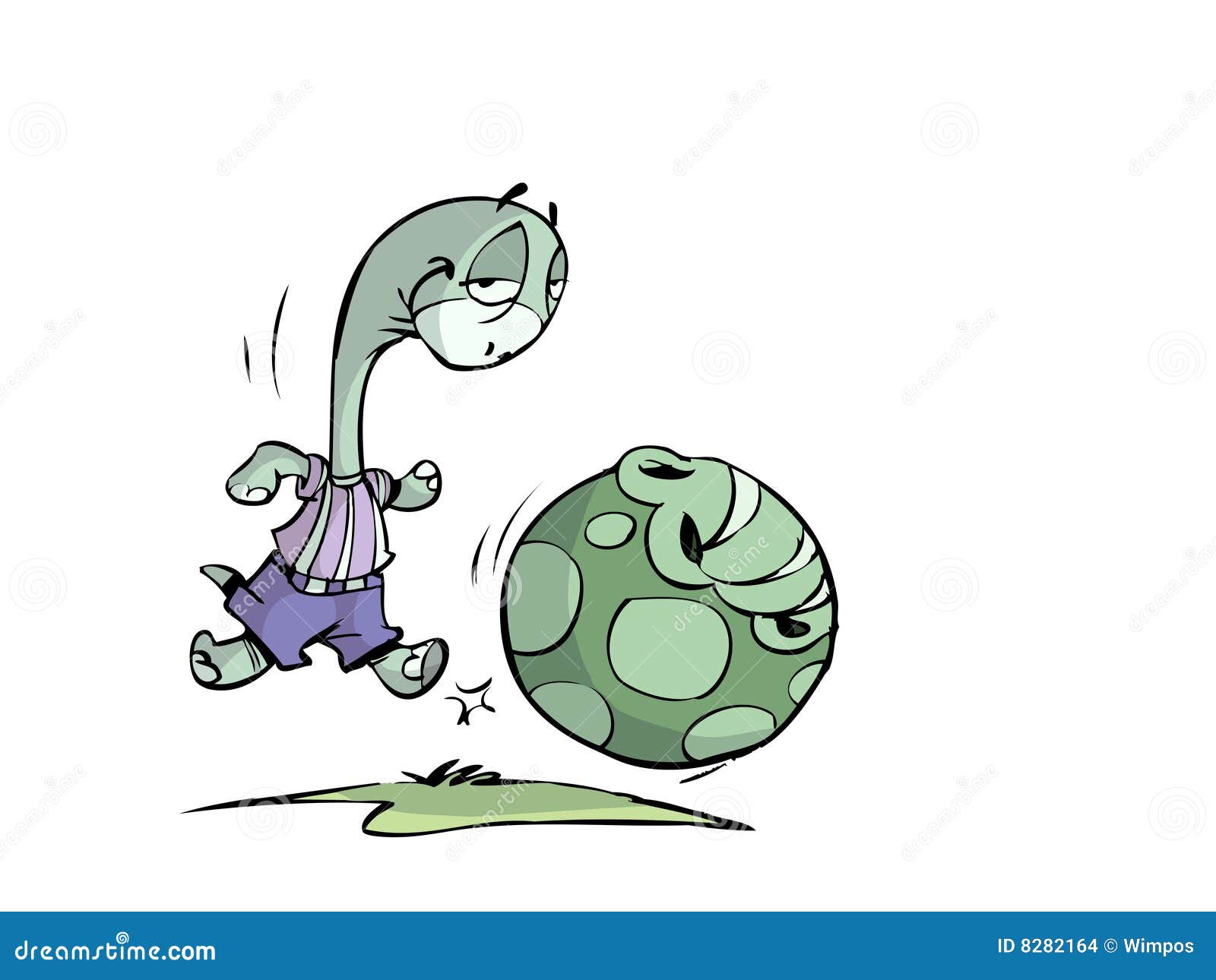 Soccer turtle stock illustration. Illustration of animal - 8282164