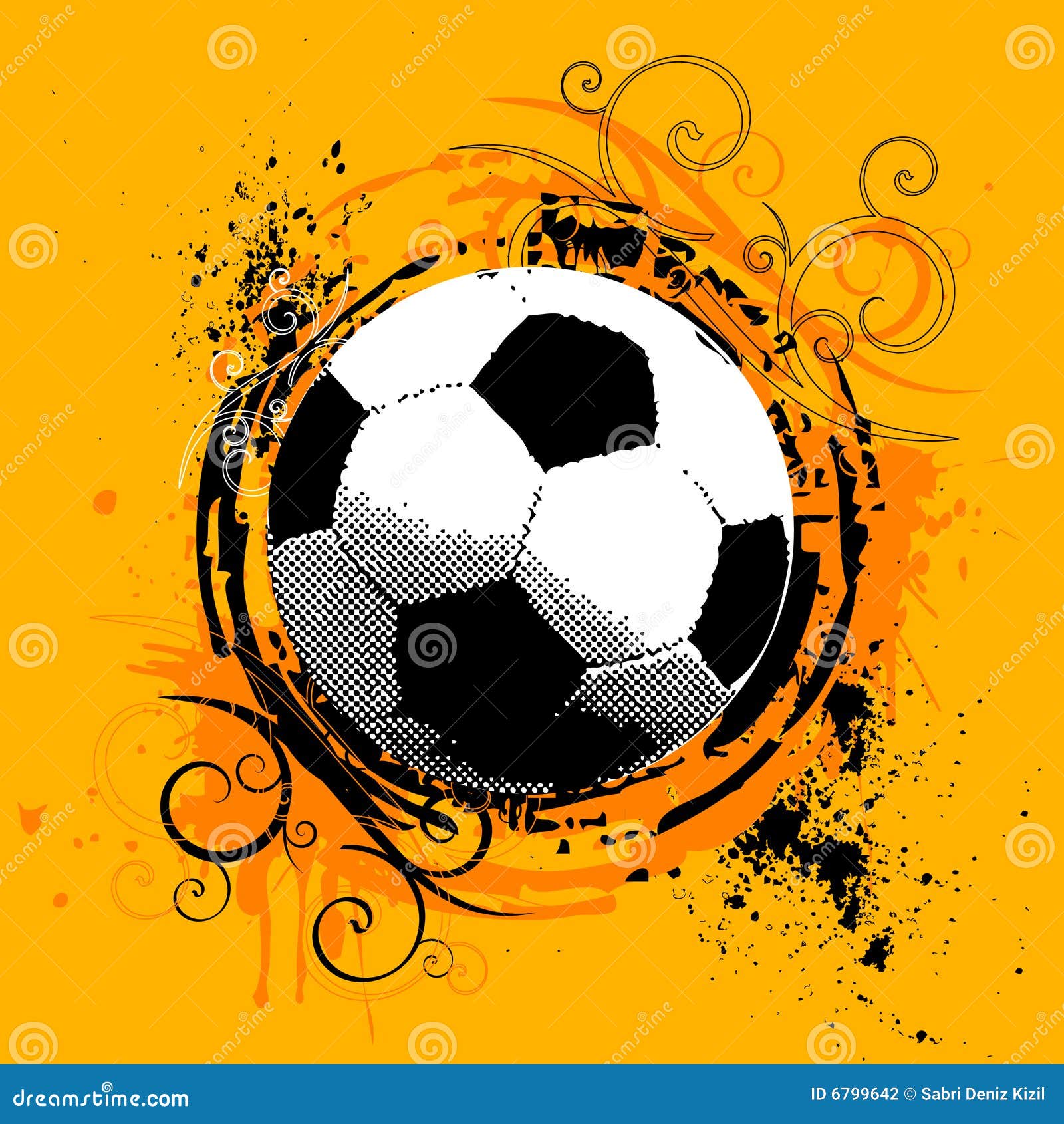 Soccer vector stock vector. Illustration of ornament, elements - 6799642