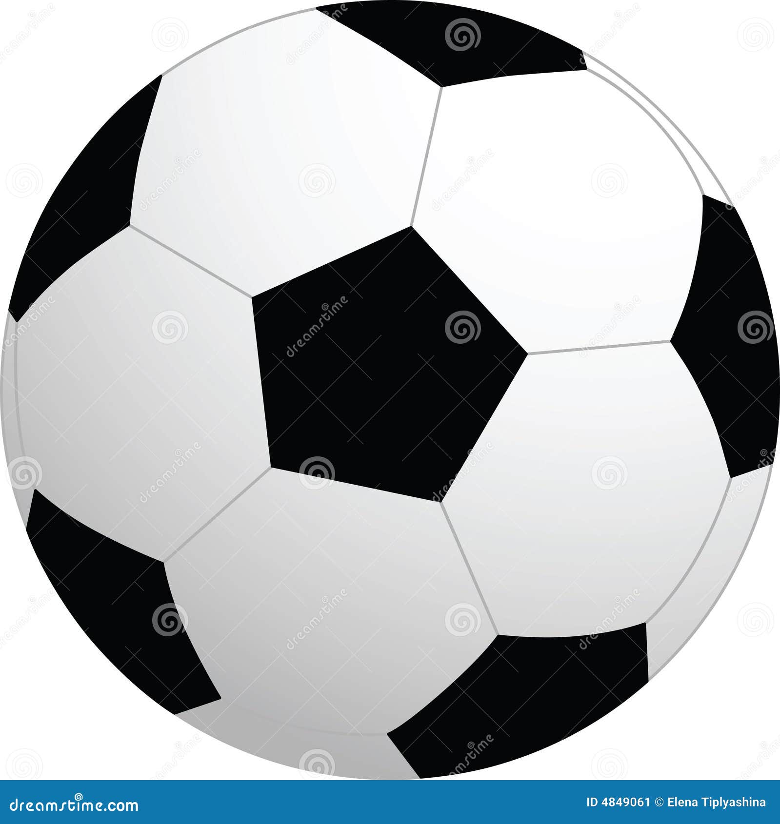 Soccer vector ball stock vector. Illustration of game - 4849061