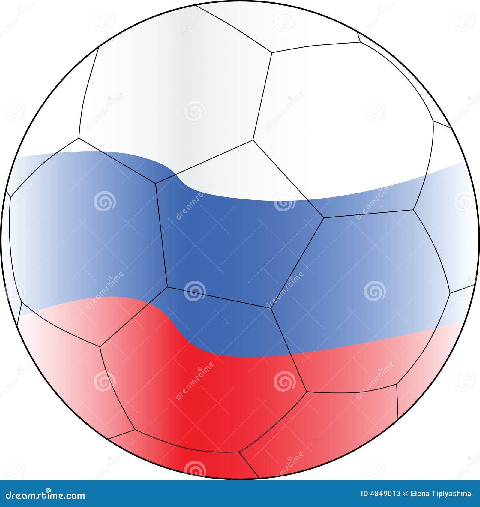 Soccer vector ball russia stock vector. Illustration of light - 4849013