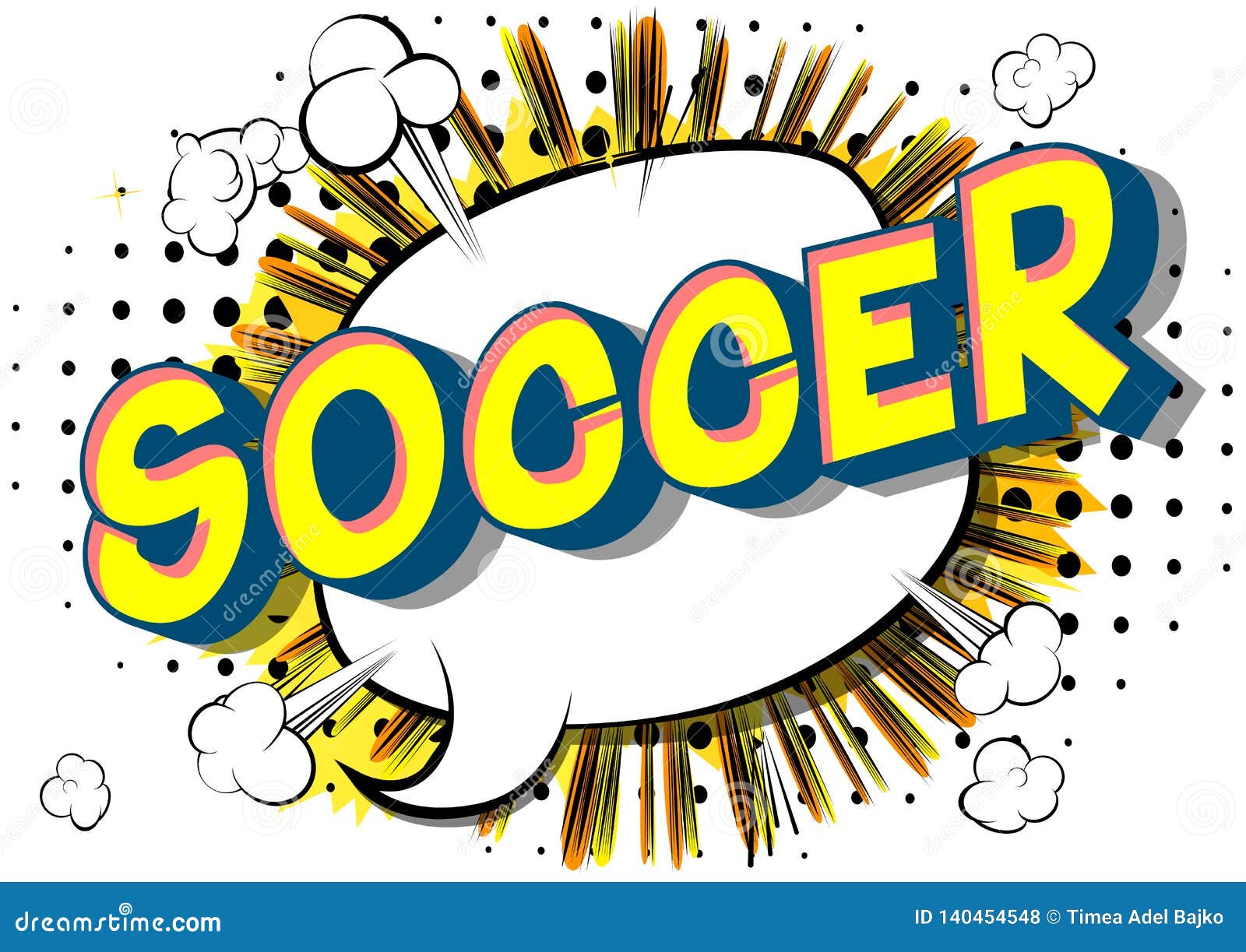 Soccer - Comic Book Style Words. Stock Vector - Illustration of graphic ...