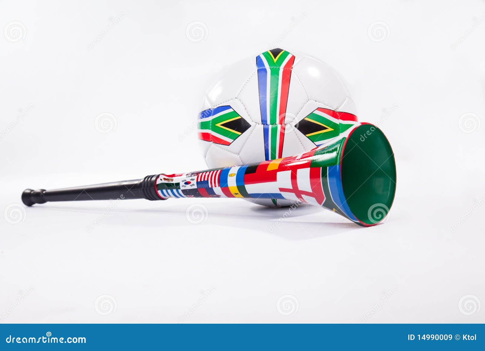 Soccer Vuvuzela stock image. Image of football, soccer - 14990009