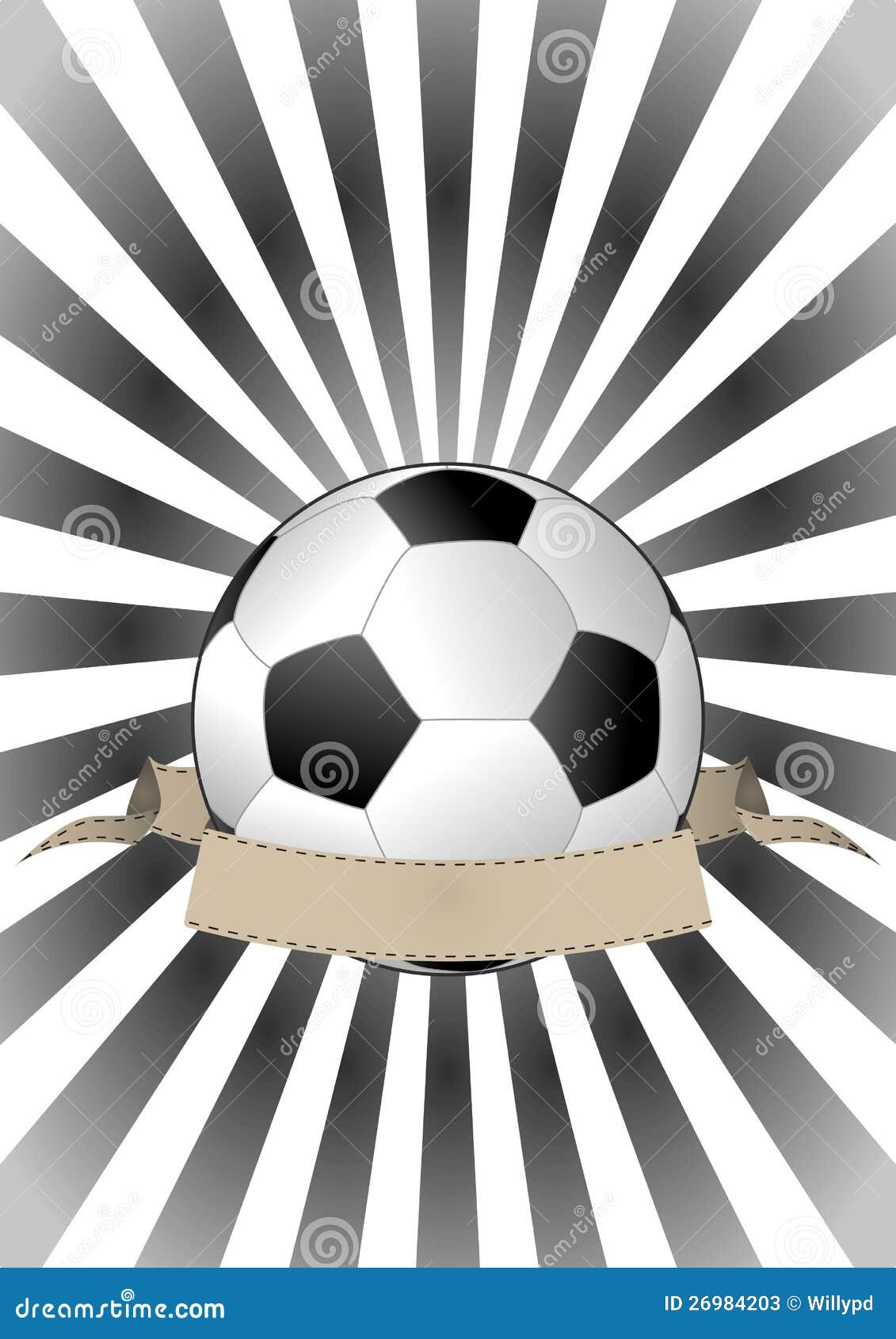 Soccerball banner stock vector. Illustration of sign - 26984203