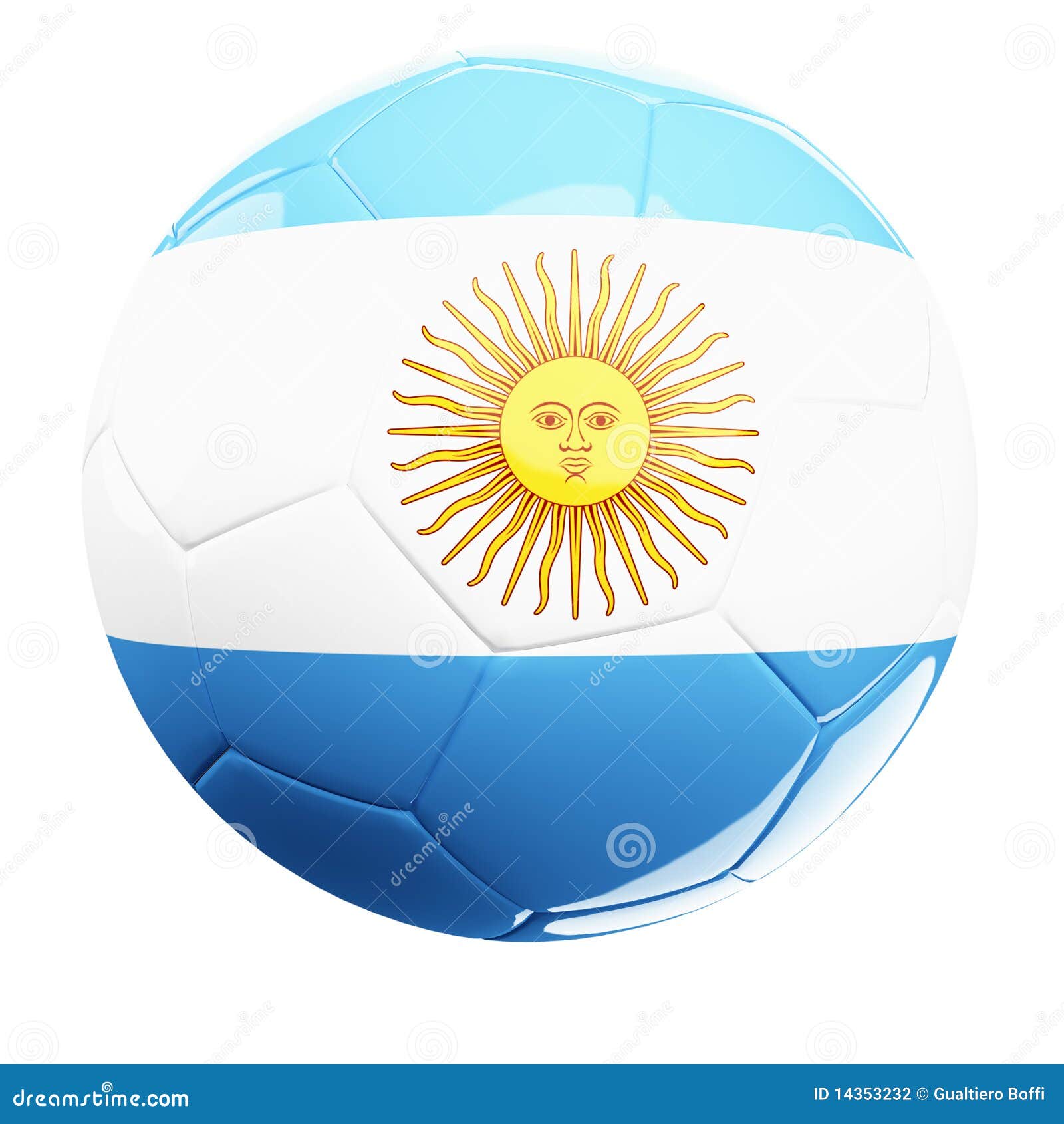 Soccerball de Argentina ilustração stock. Ilustração de argentina ...