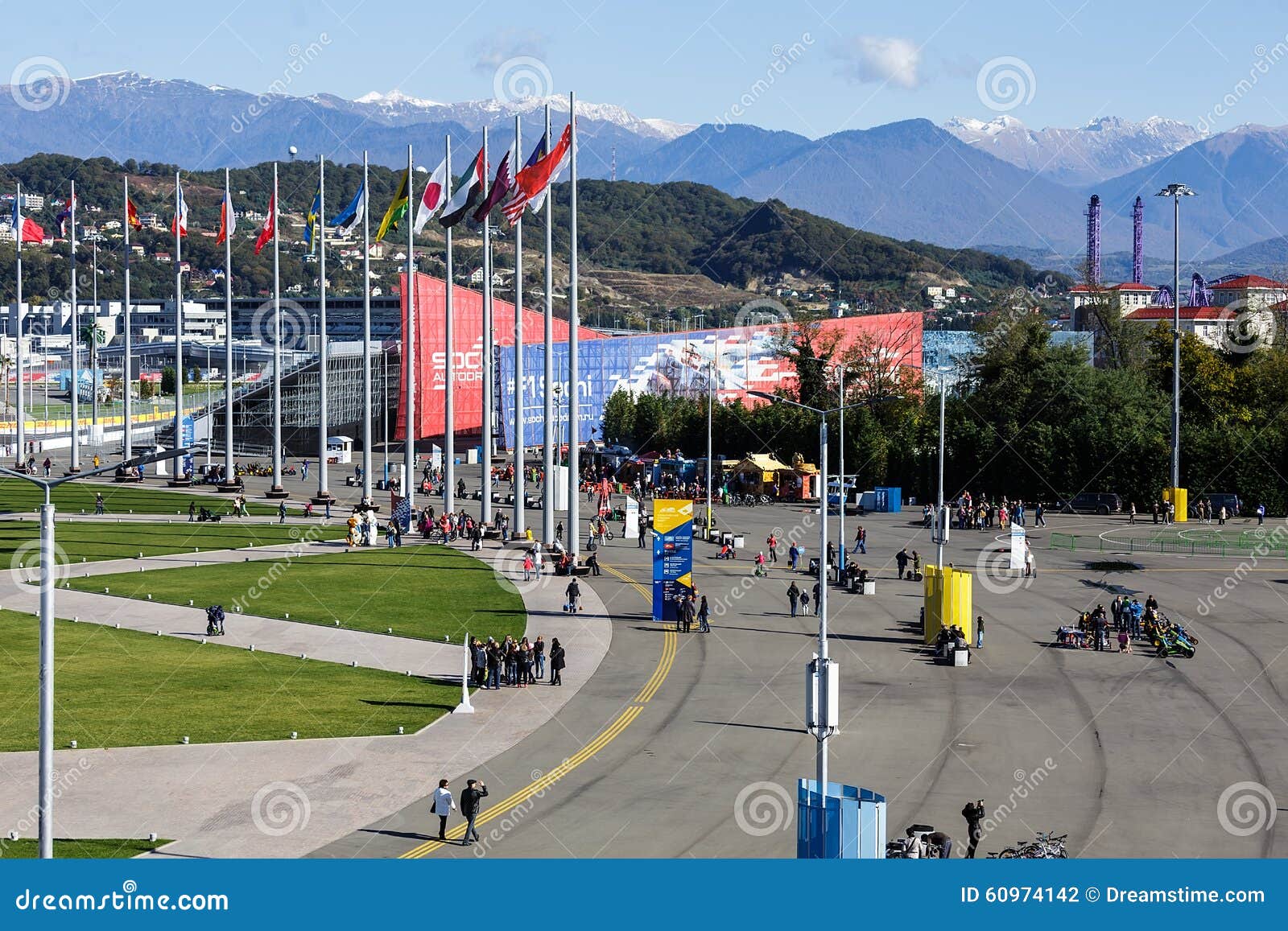 Sochi. Olympic Park. Facilities and Attractions. Editorial Photography ...