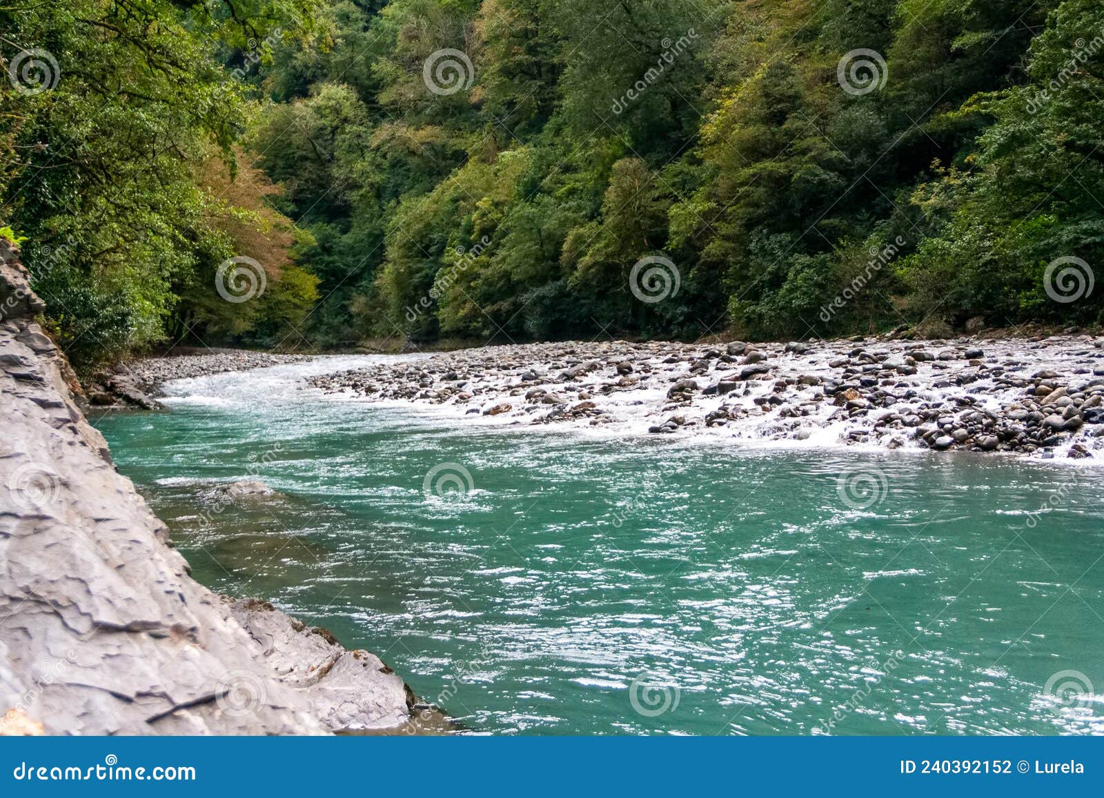 Sochi River, Orekhovsky Waterfall Stock Photo - Image of waterfall ...